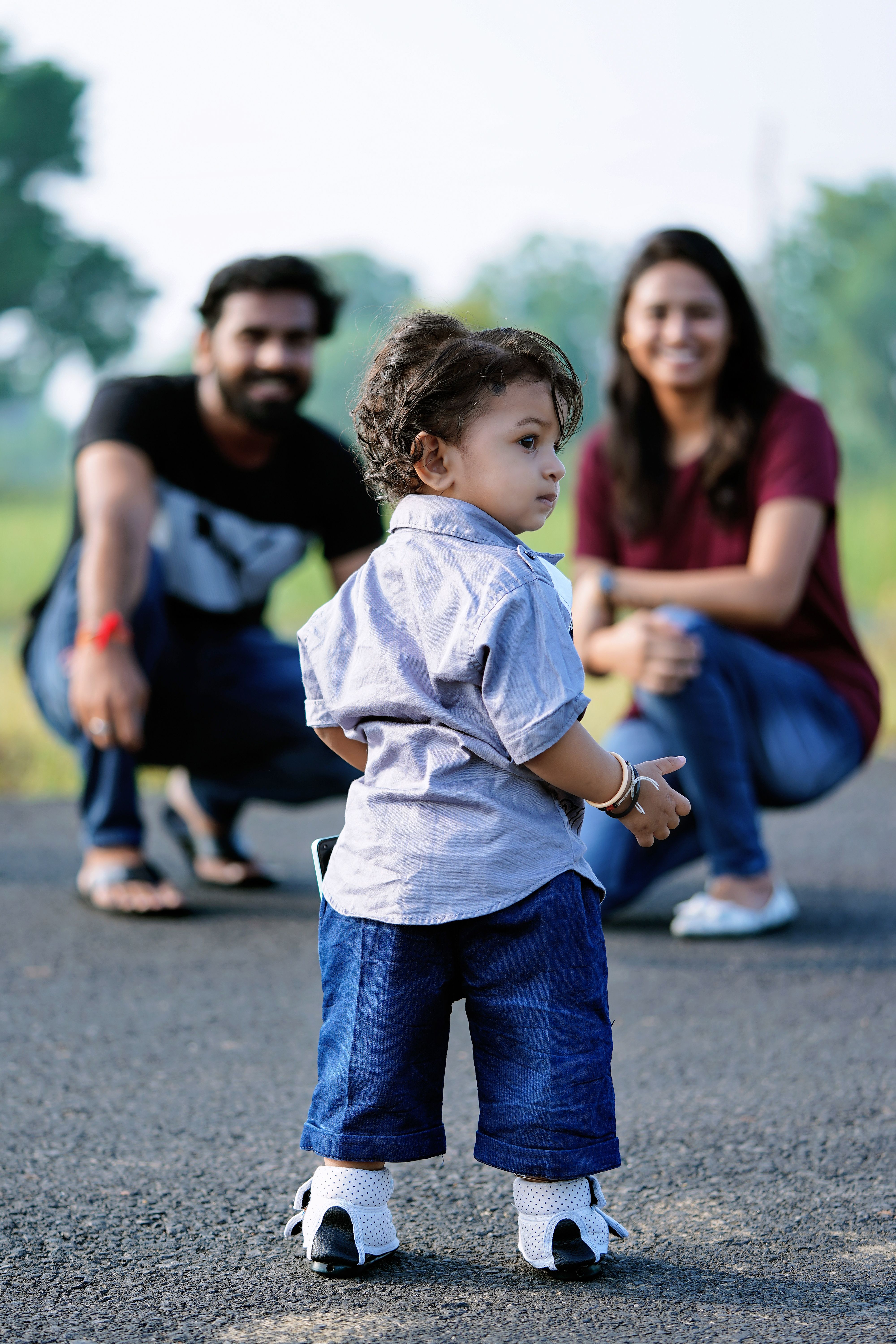 A Boy in Blue Polo and Blue Pants · Free Stock Photo