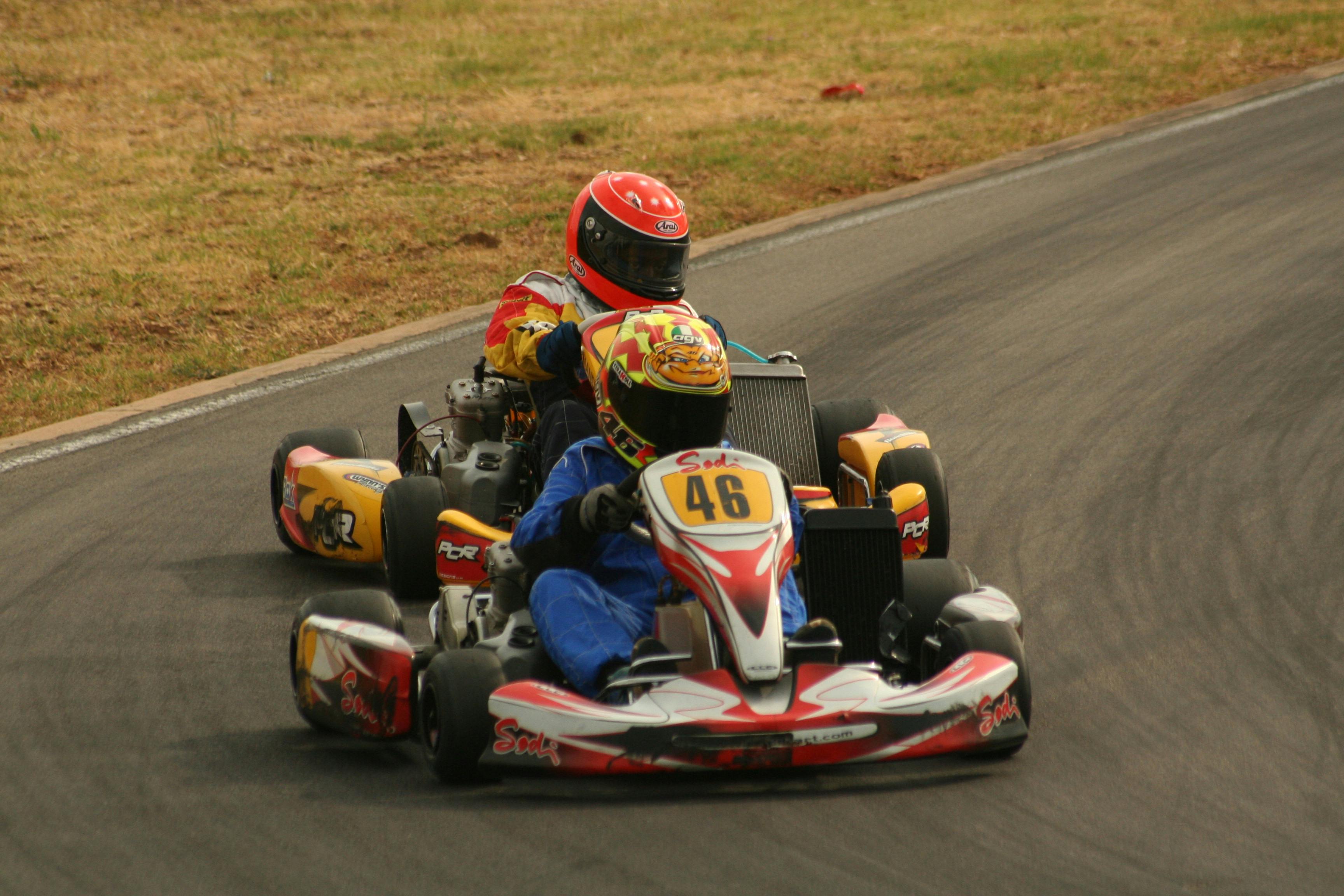 Person Racing with a Go Kart · Free Stock Photo