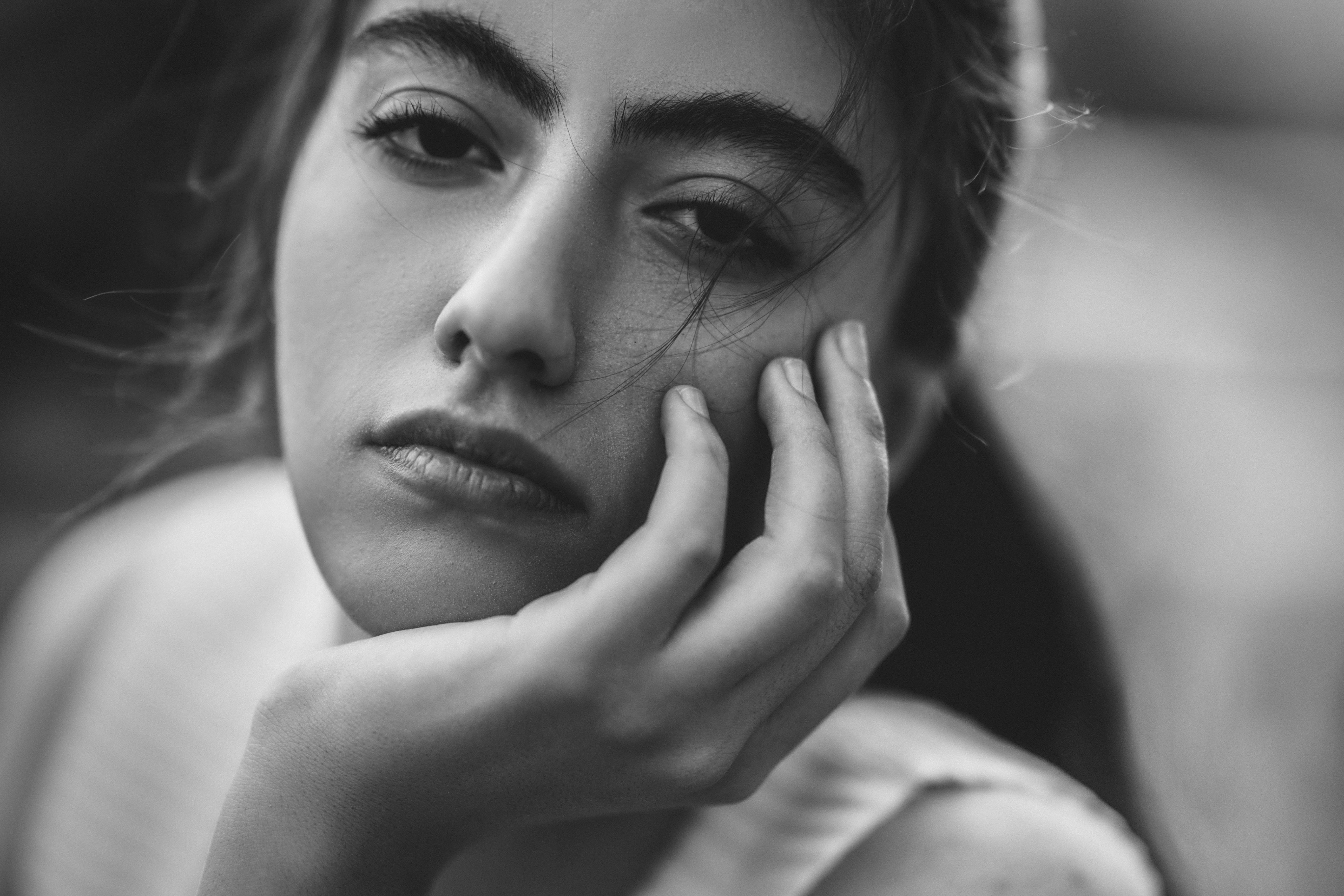 Portrait of Thinking Woman · Free Stock Photo
