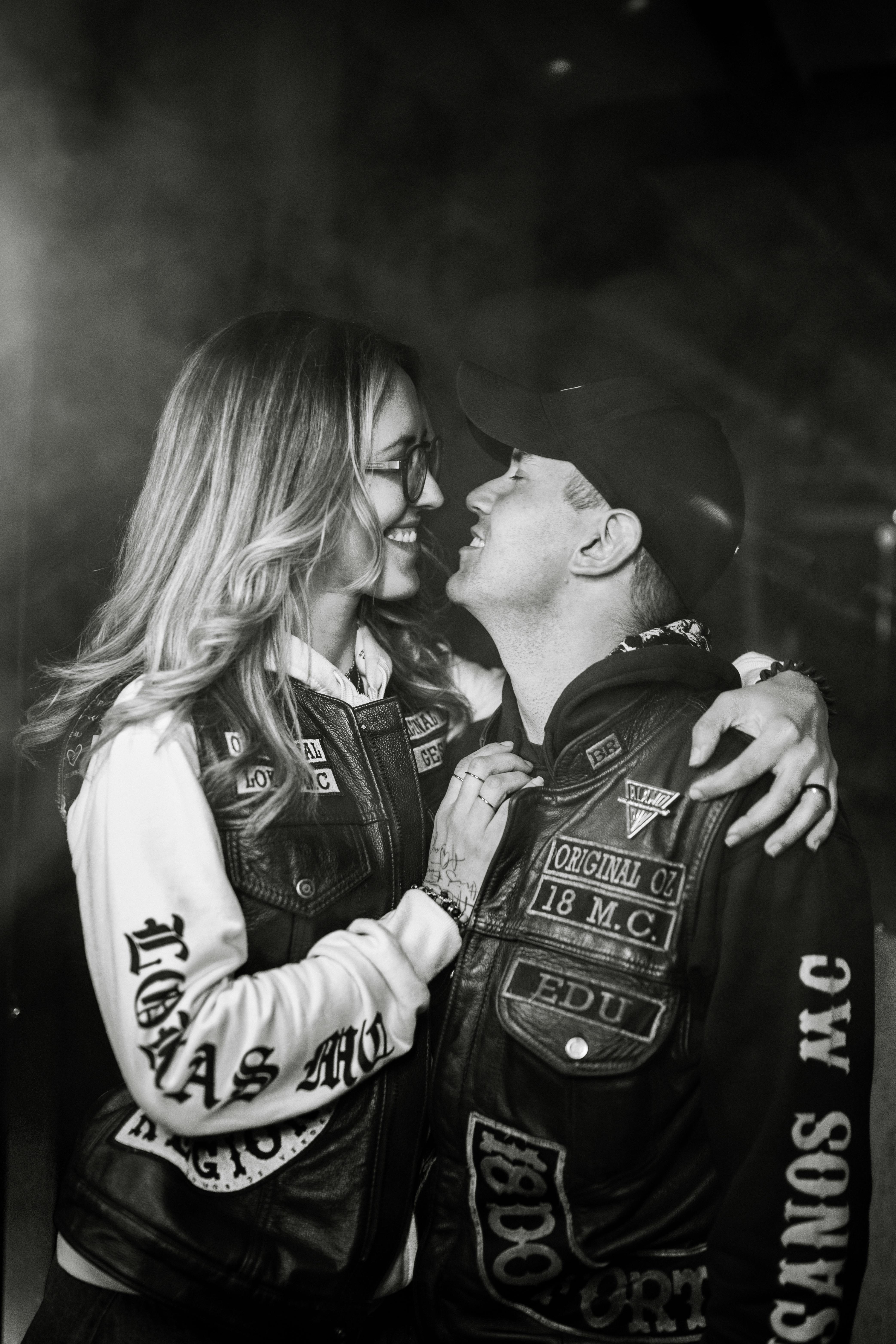 Couple in Jackets Hugging · Free Stock Photo