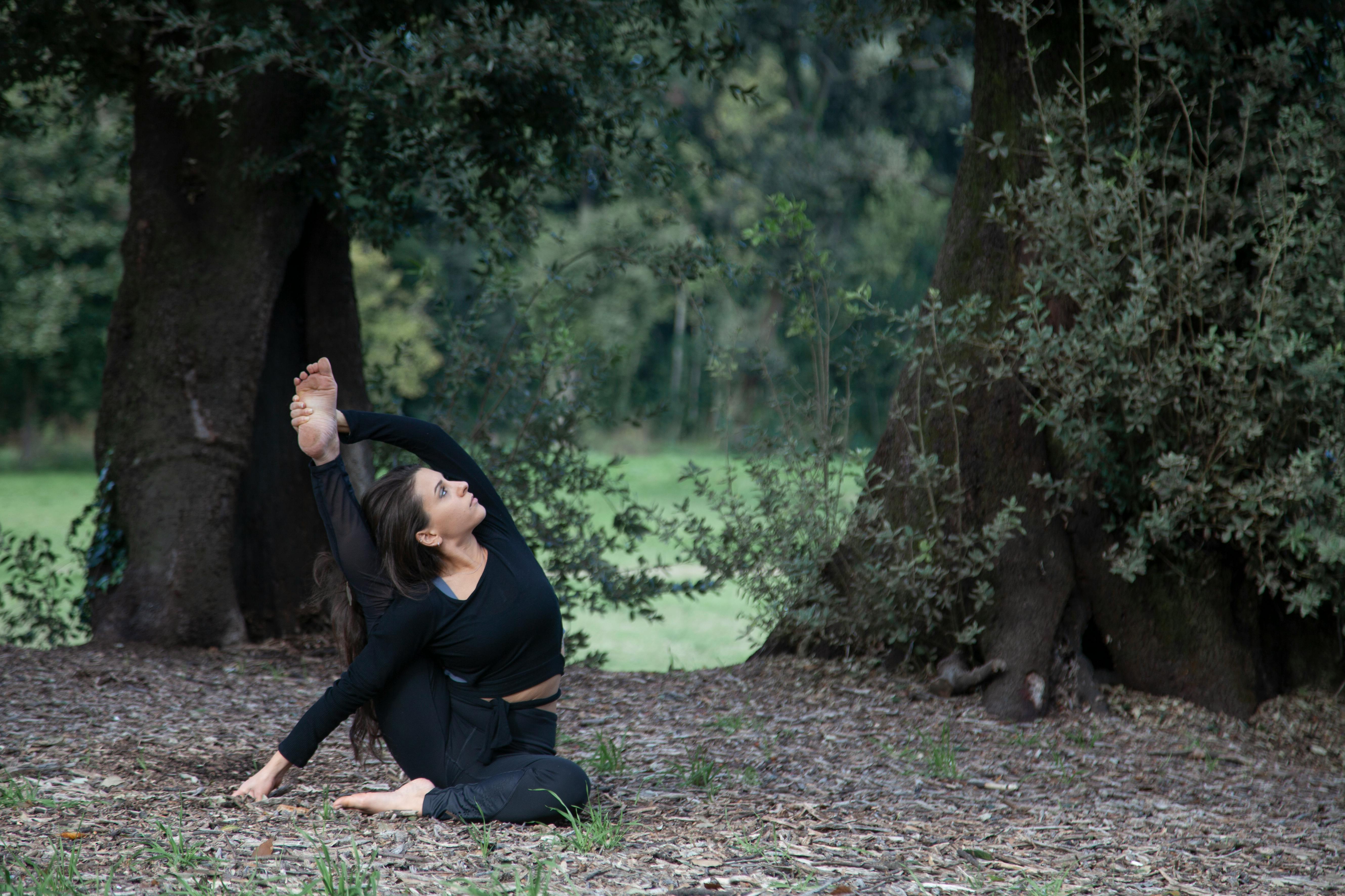 Legs of Person in Yoga Position · Free Stock Photo