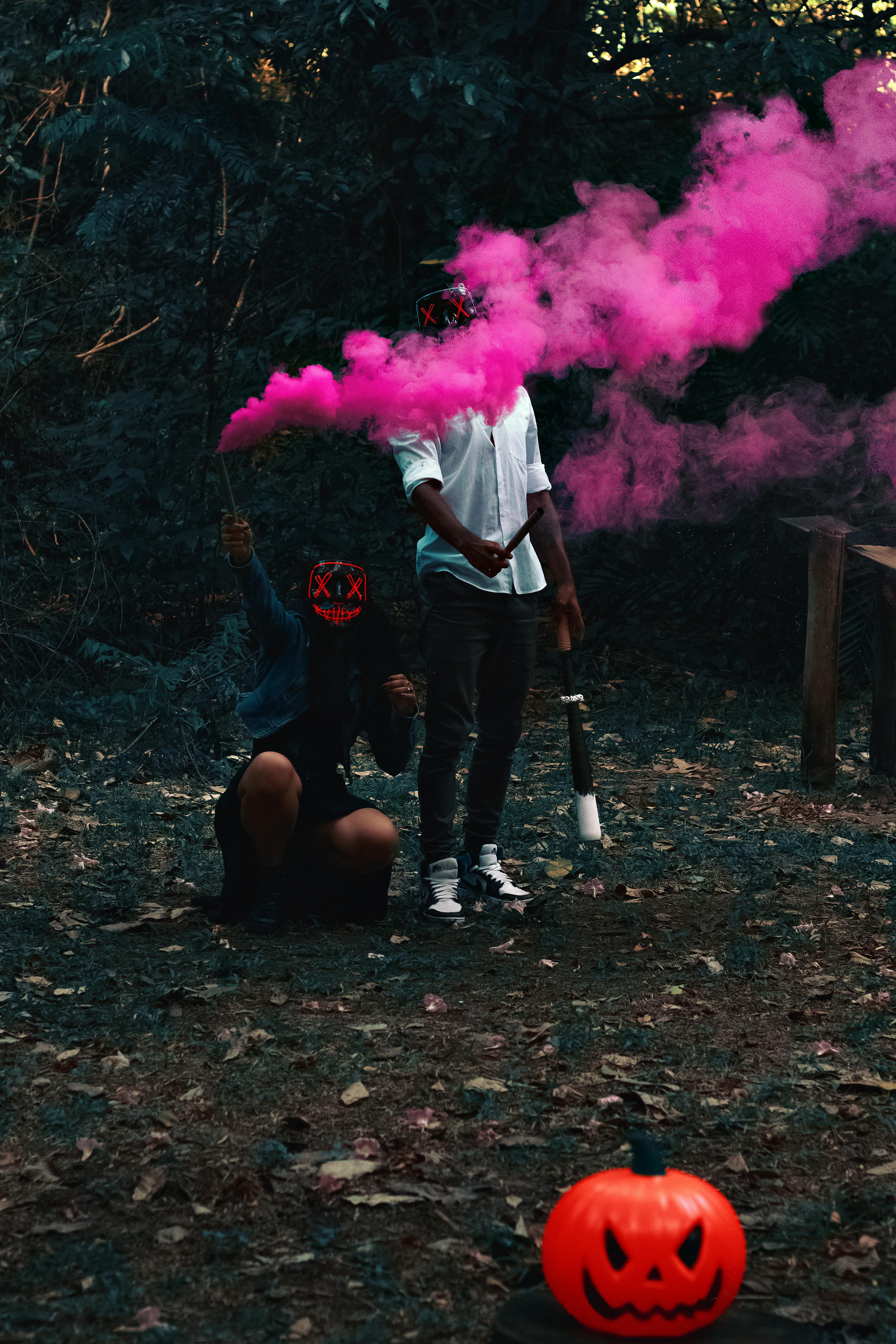 Bard in Face Mask Playing Lute in Empty Castle Halls · Free Stock Photo