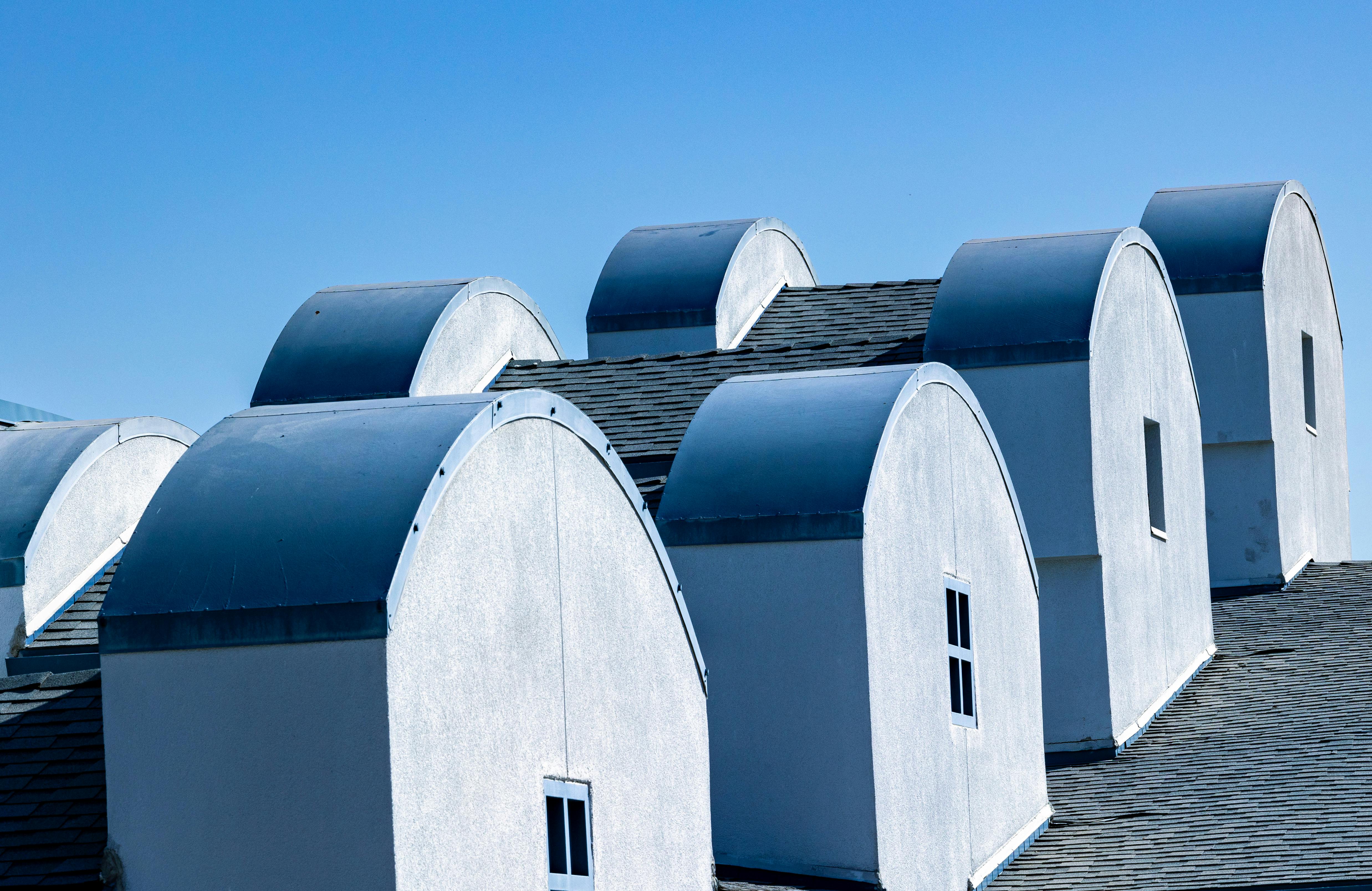 Roof of a House with Arched Structures · Free Stock Photo