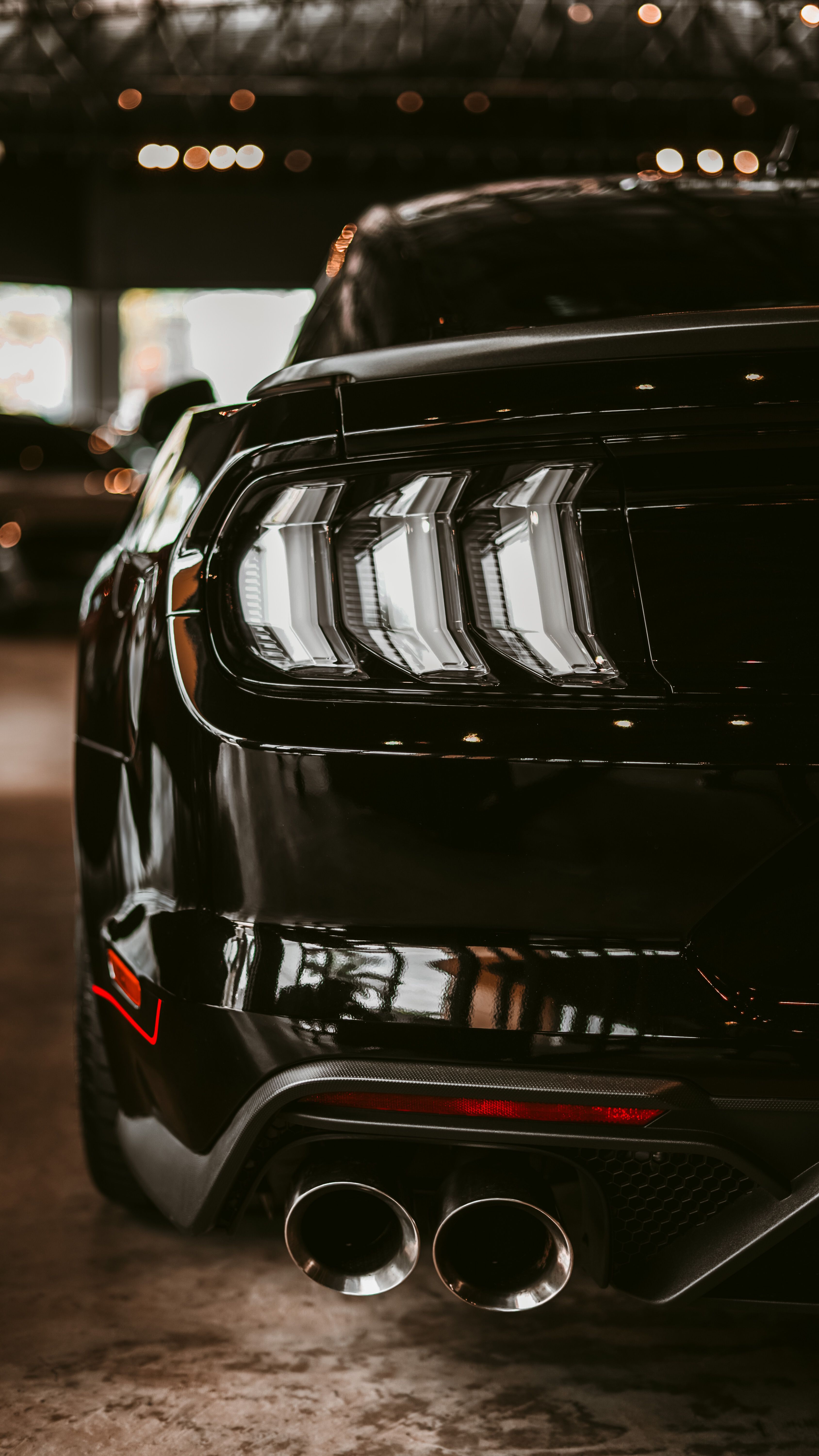 Back View of White Car · Free Stock Photo