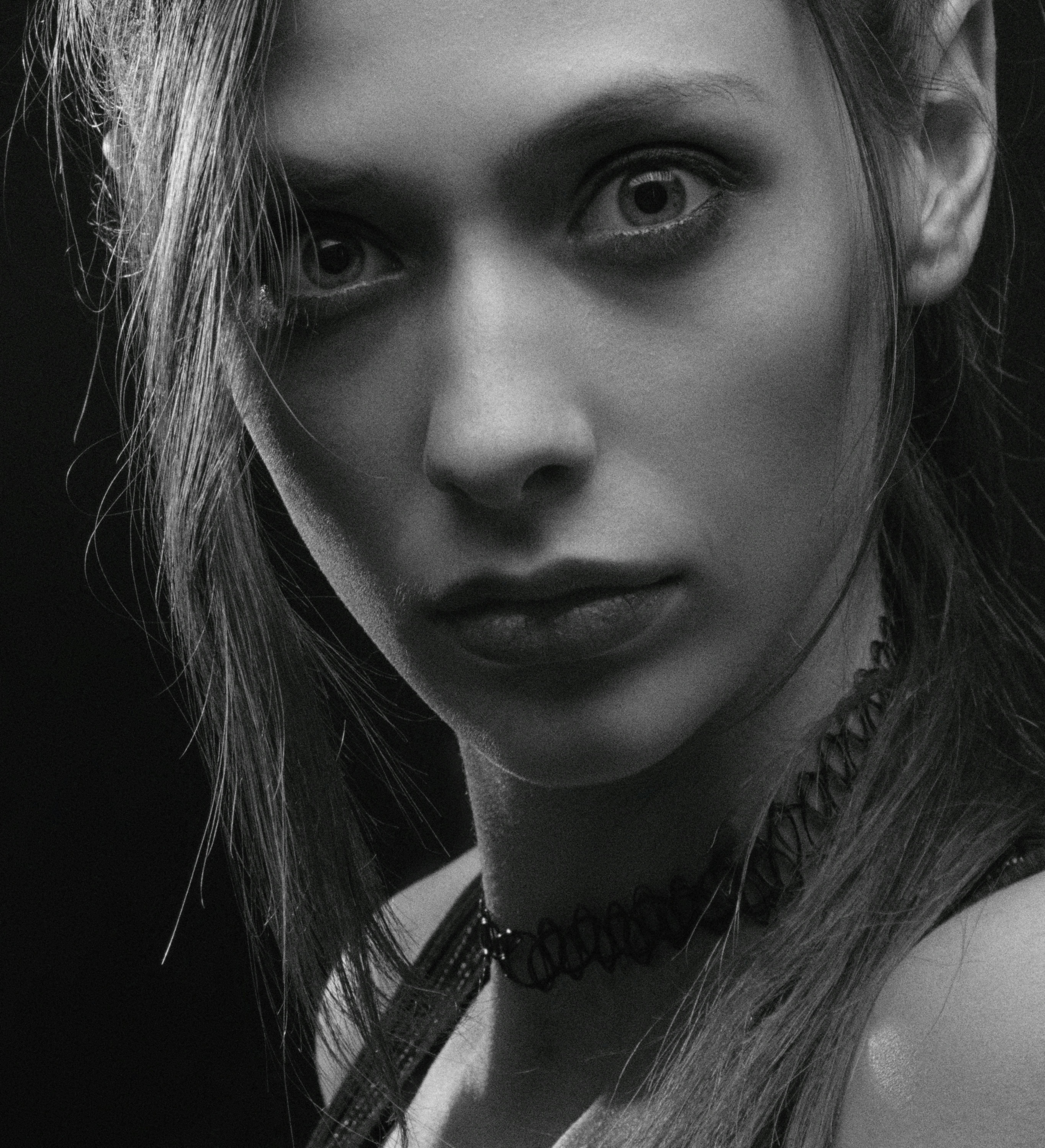 A Beautiful Woman with Her Eyes Wide Open · Free Stock Photo