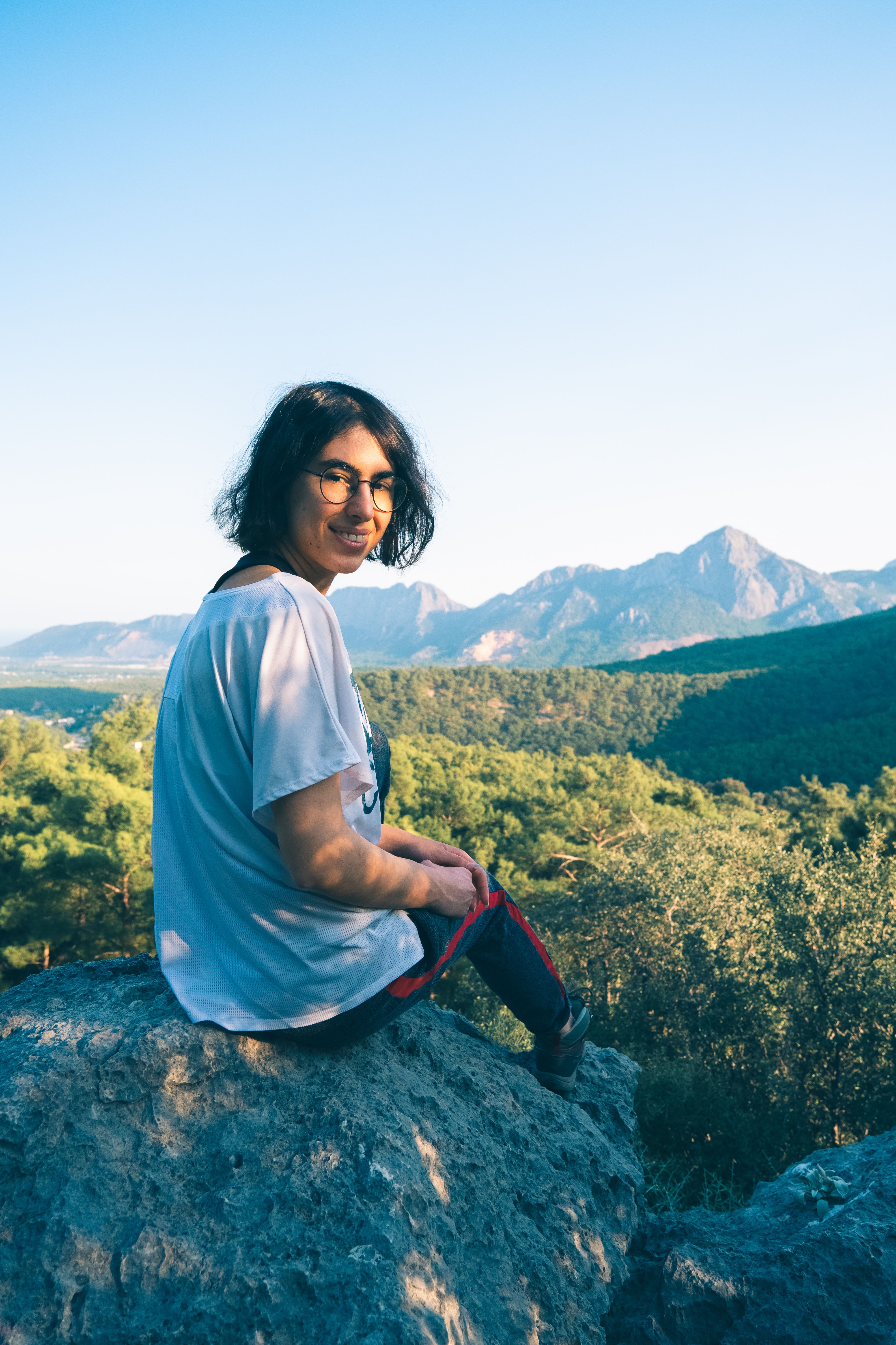 Tourist Relaxing in Mountains · Free Stock Photo