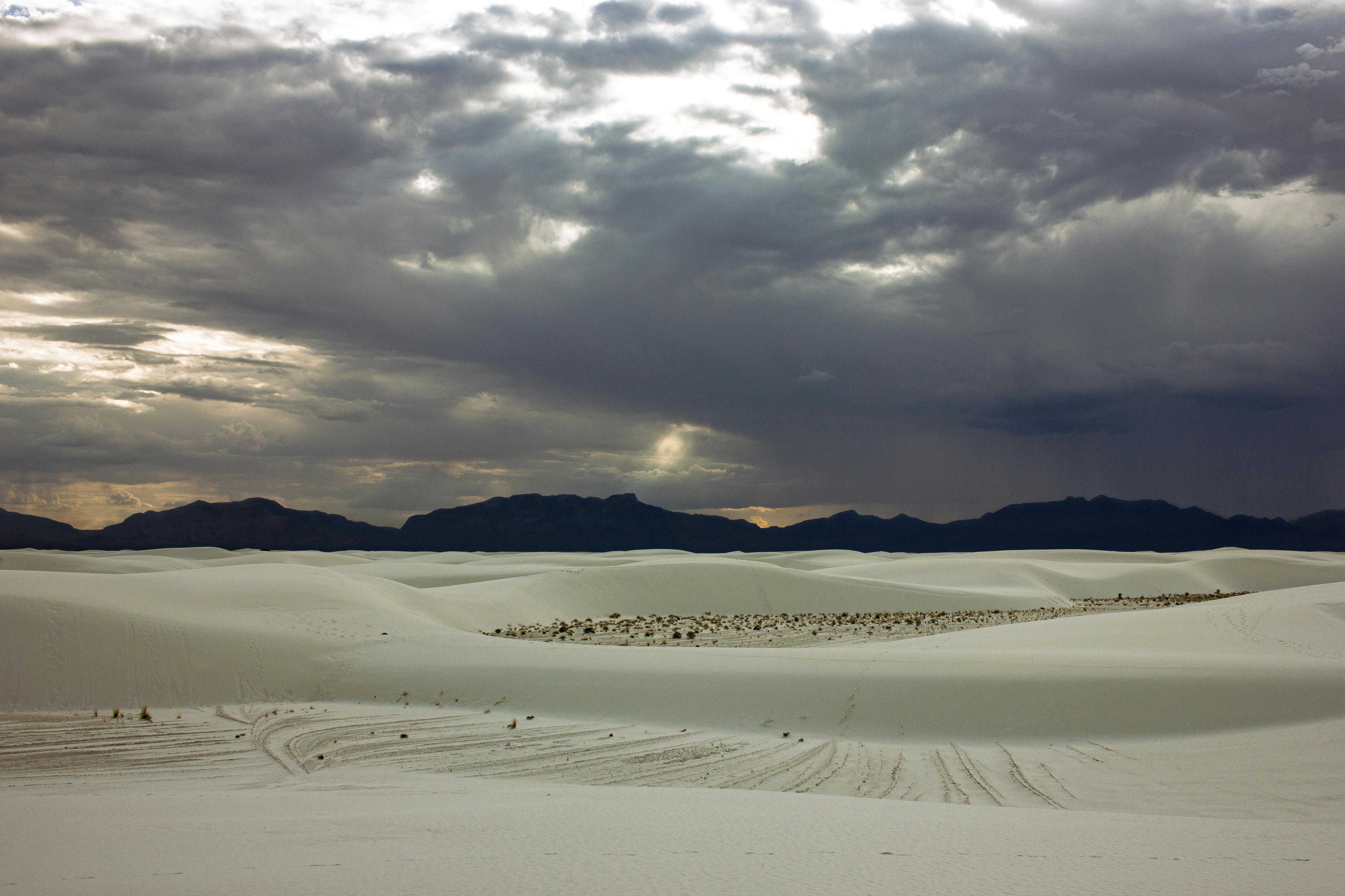 Brown Sandy Field Under Blue and White Cloudy Sky · Free Stock Photo