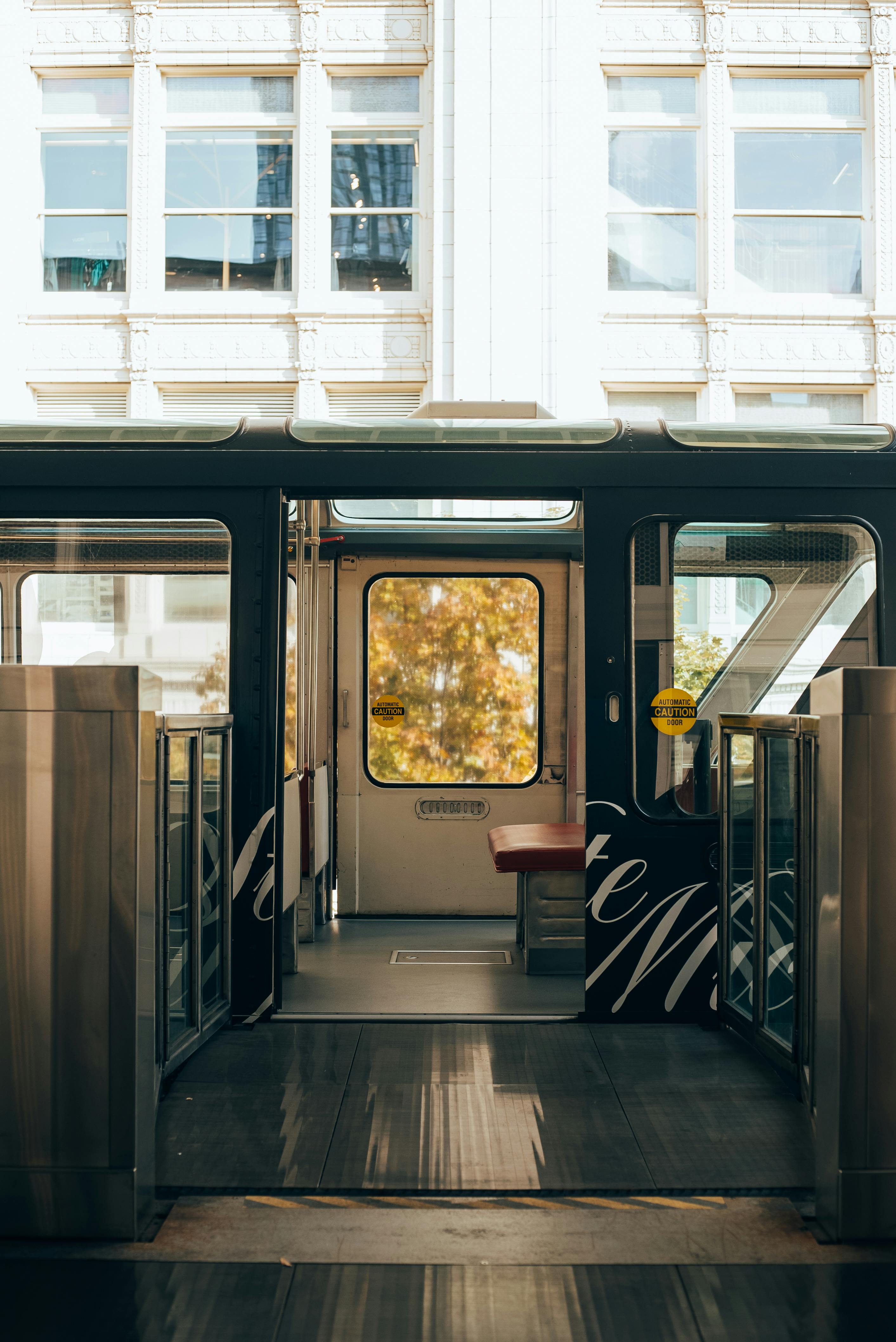 Stainless Steel Open Train Door · Free Stock Photo