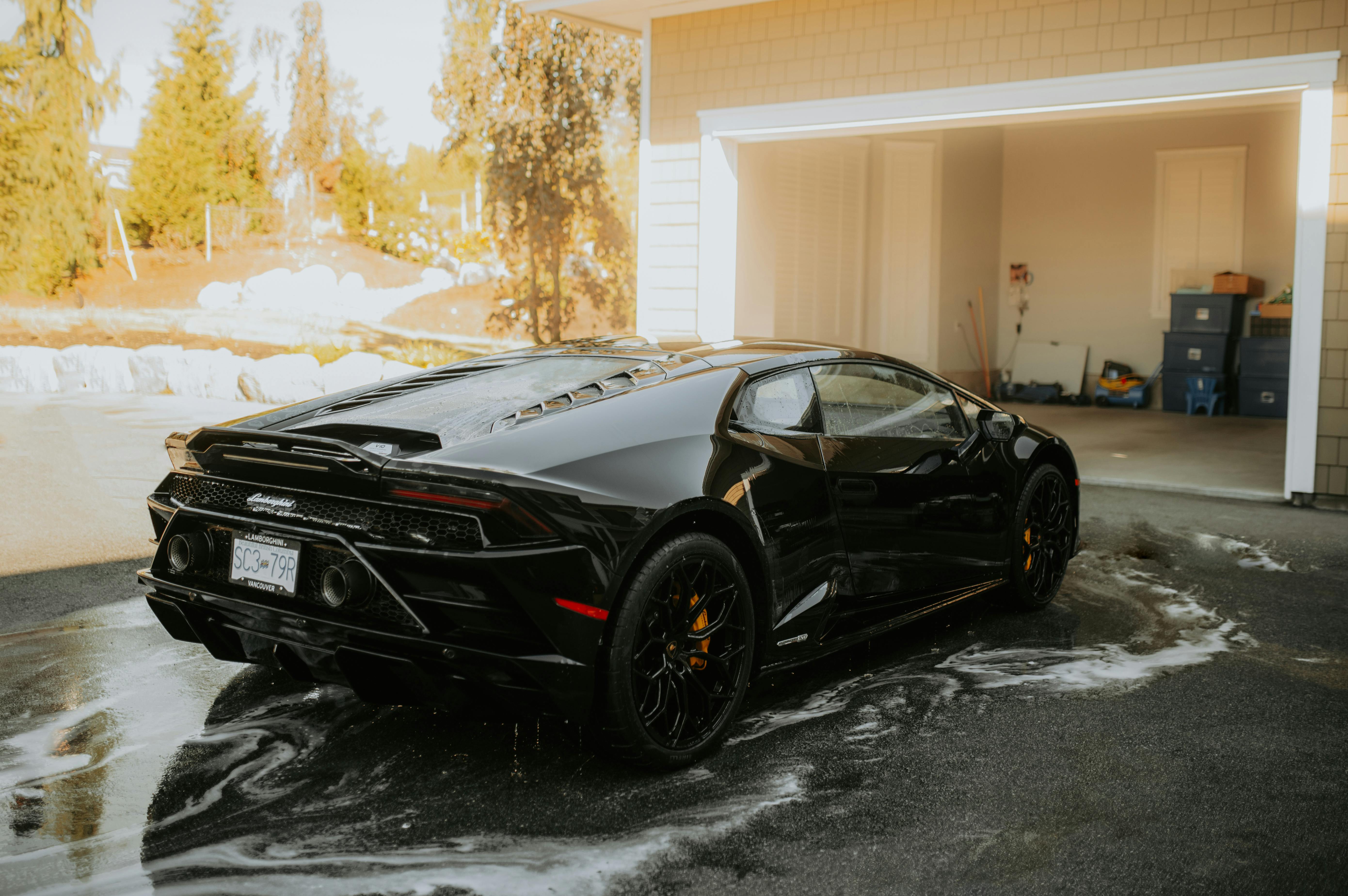 Black Car Getting Washed · Free Stock Photo