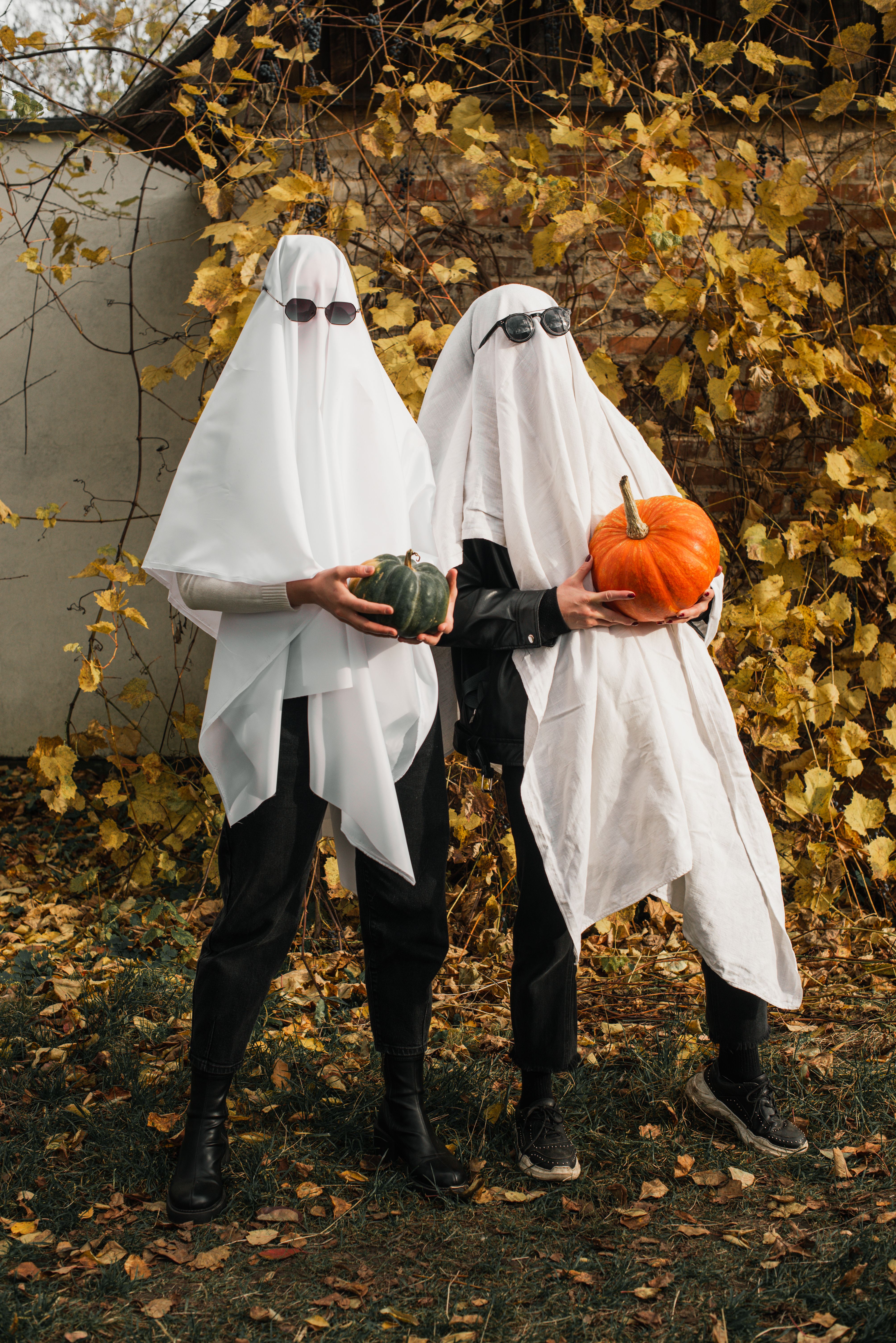 2 Person Wearing Ghost Costumes · Free Stock Photo