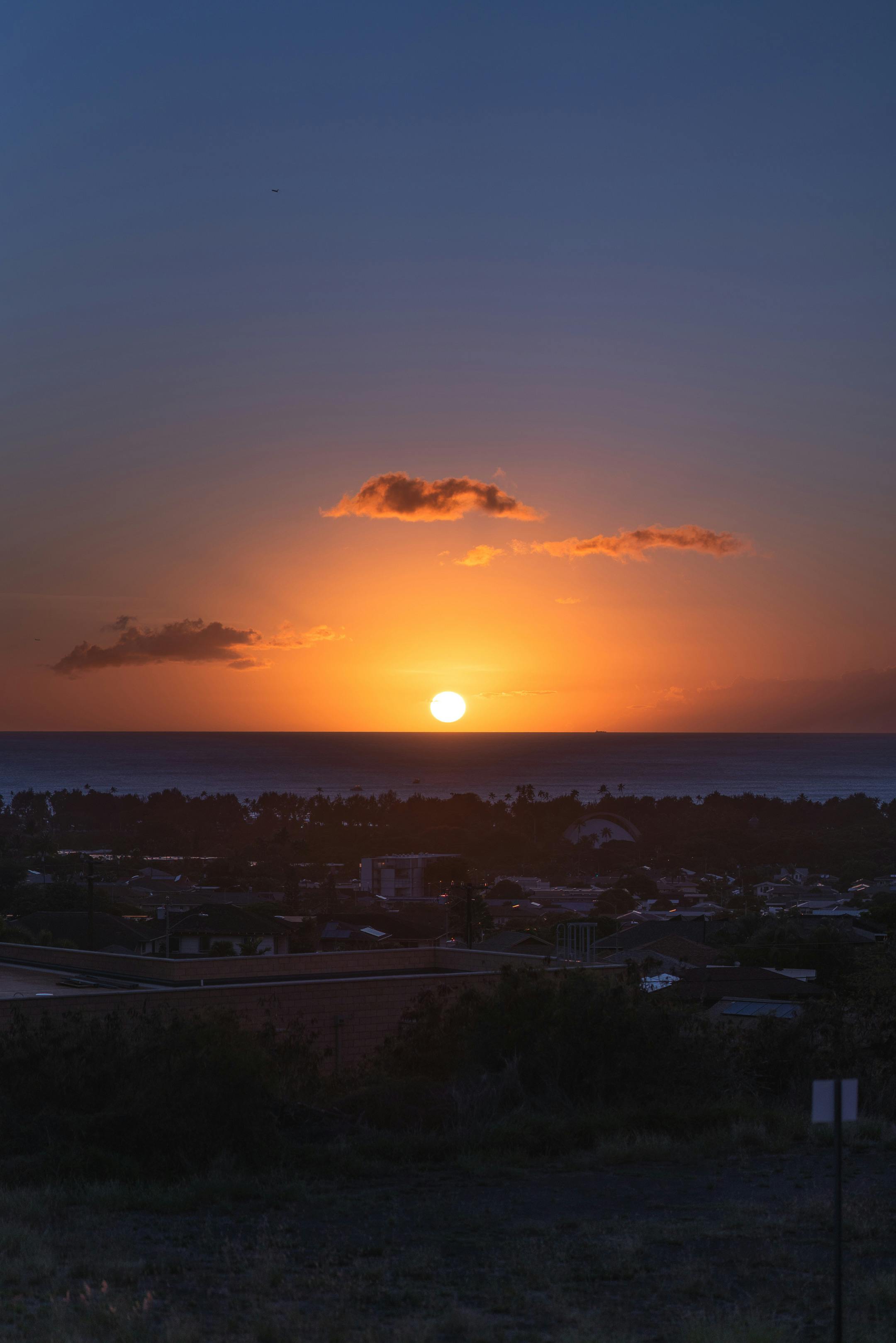 View of Sunset Over Body of Water · Free Stock Photo