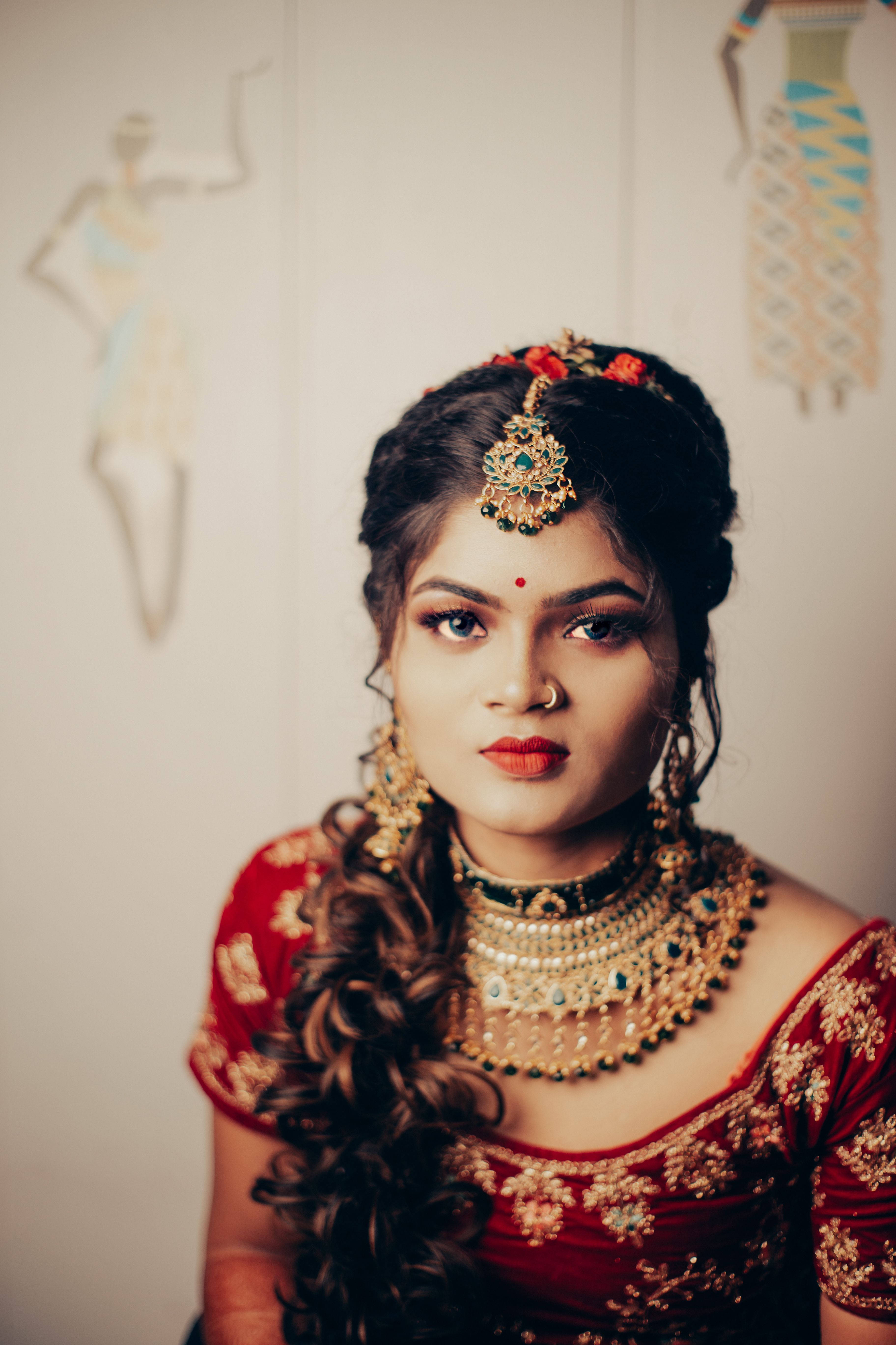 Woman in Glamour Make-Up Wearing Traditional Clothes · Free Stock Photo