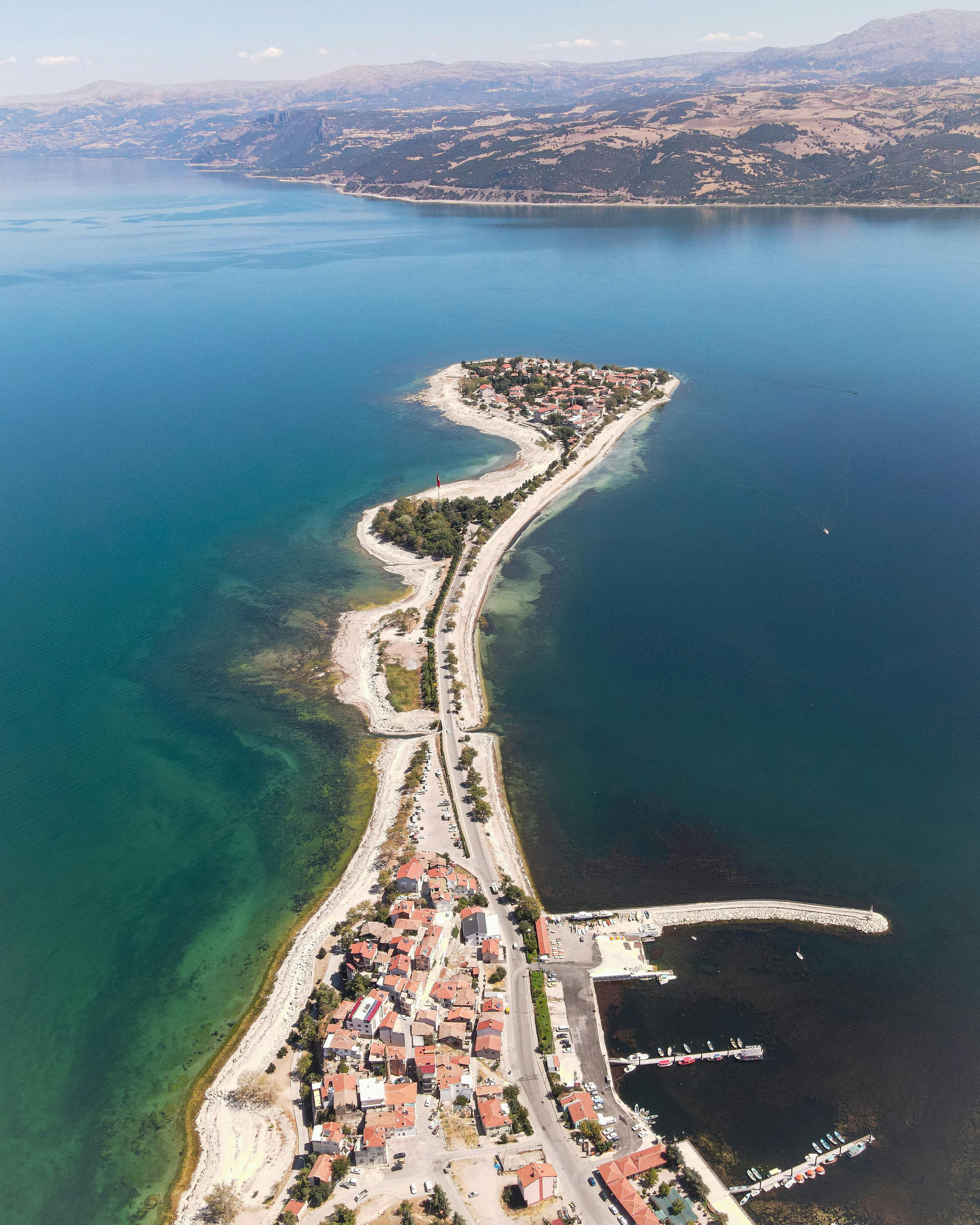 Aerial View of a Peninsula · Free Stock Photo
