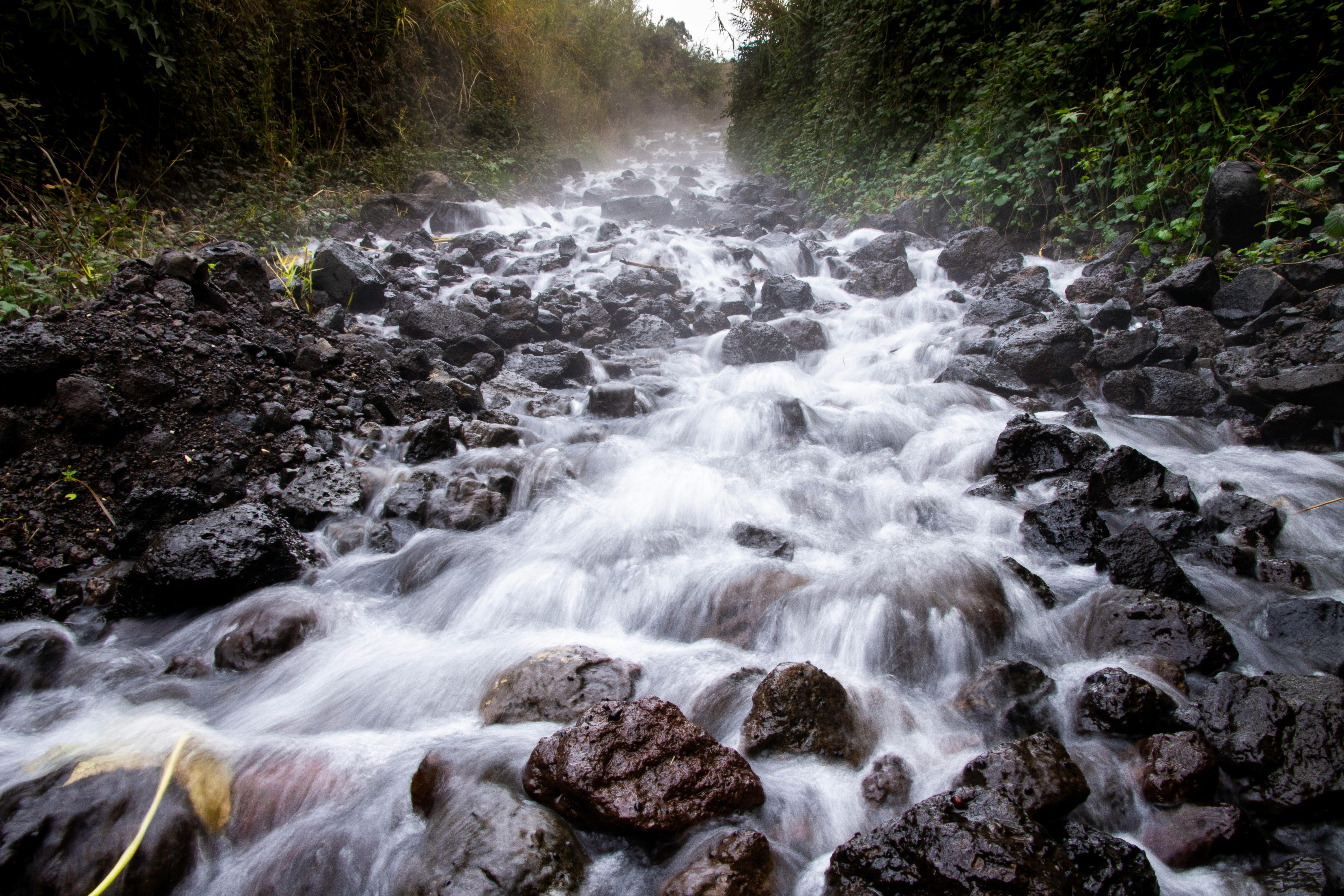 Fast Flowing River in Rocky Mountains · Free Stock Photo