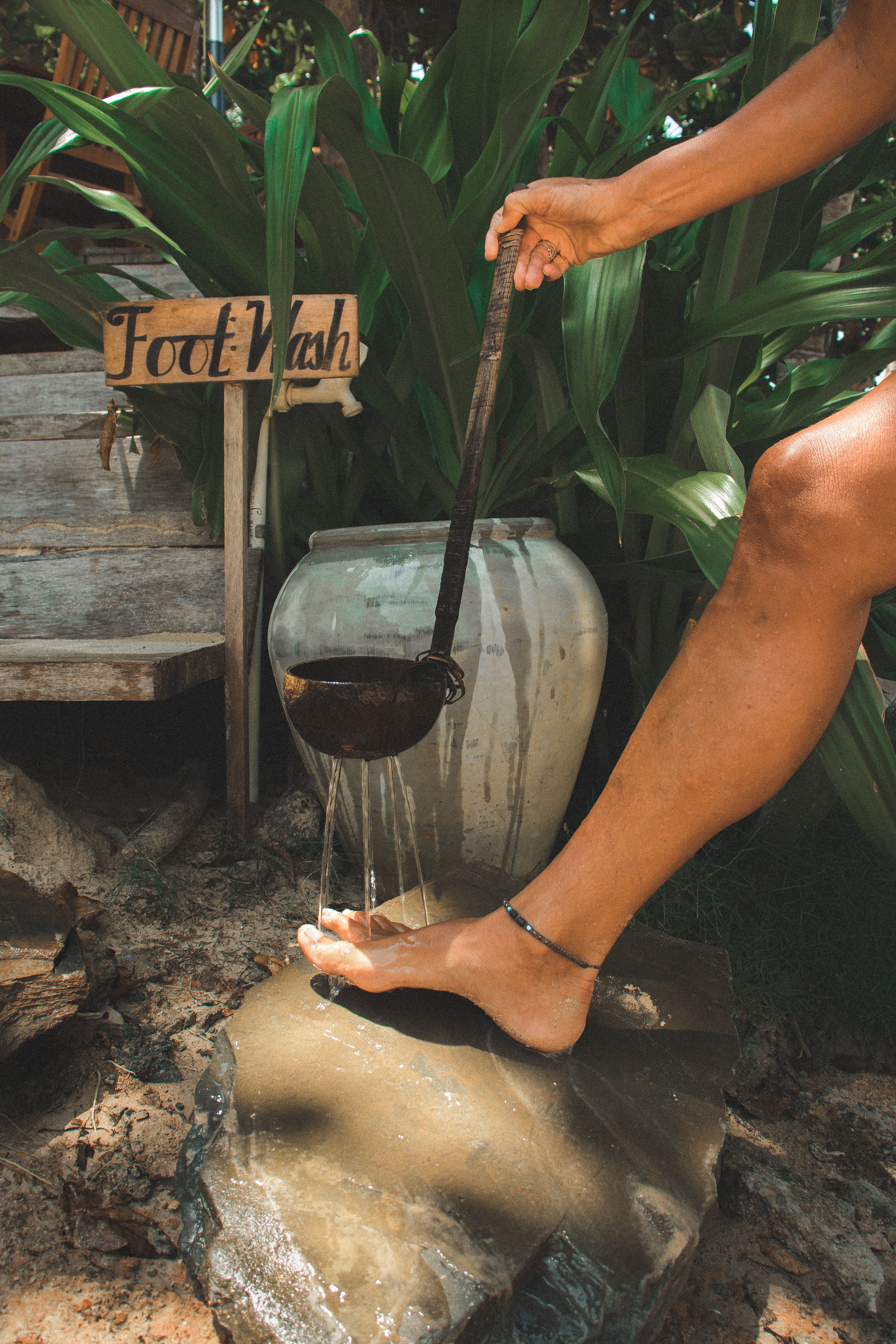Man at Feet Wash · Free Stock Photo