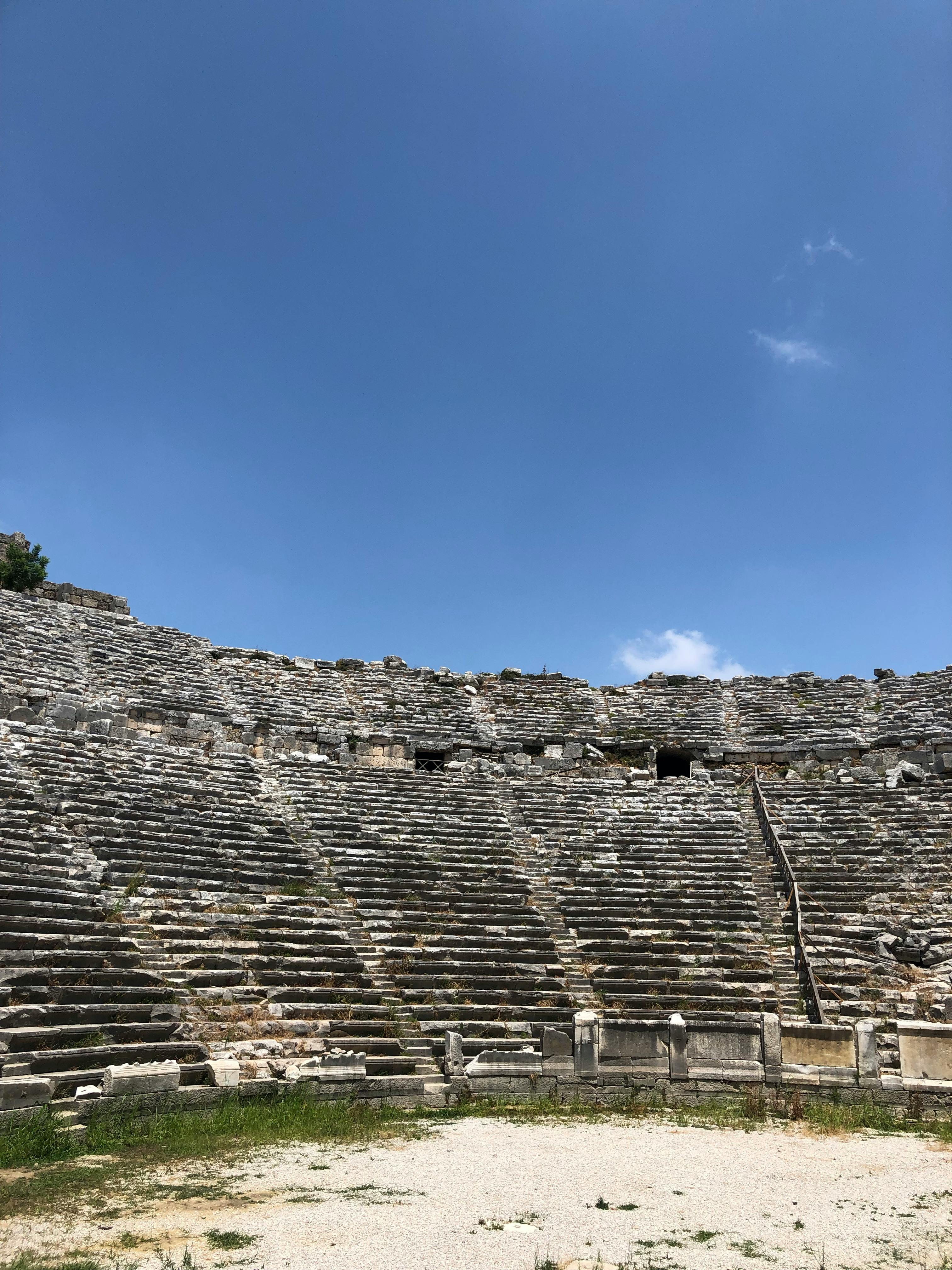Aerial Photography of an Ancient Stadium · Free Stock Photo