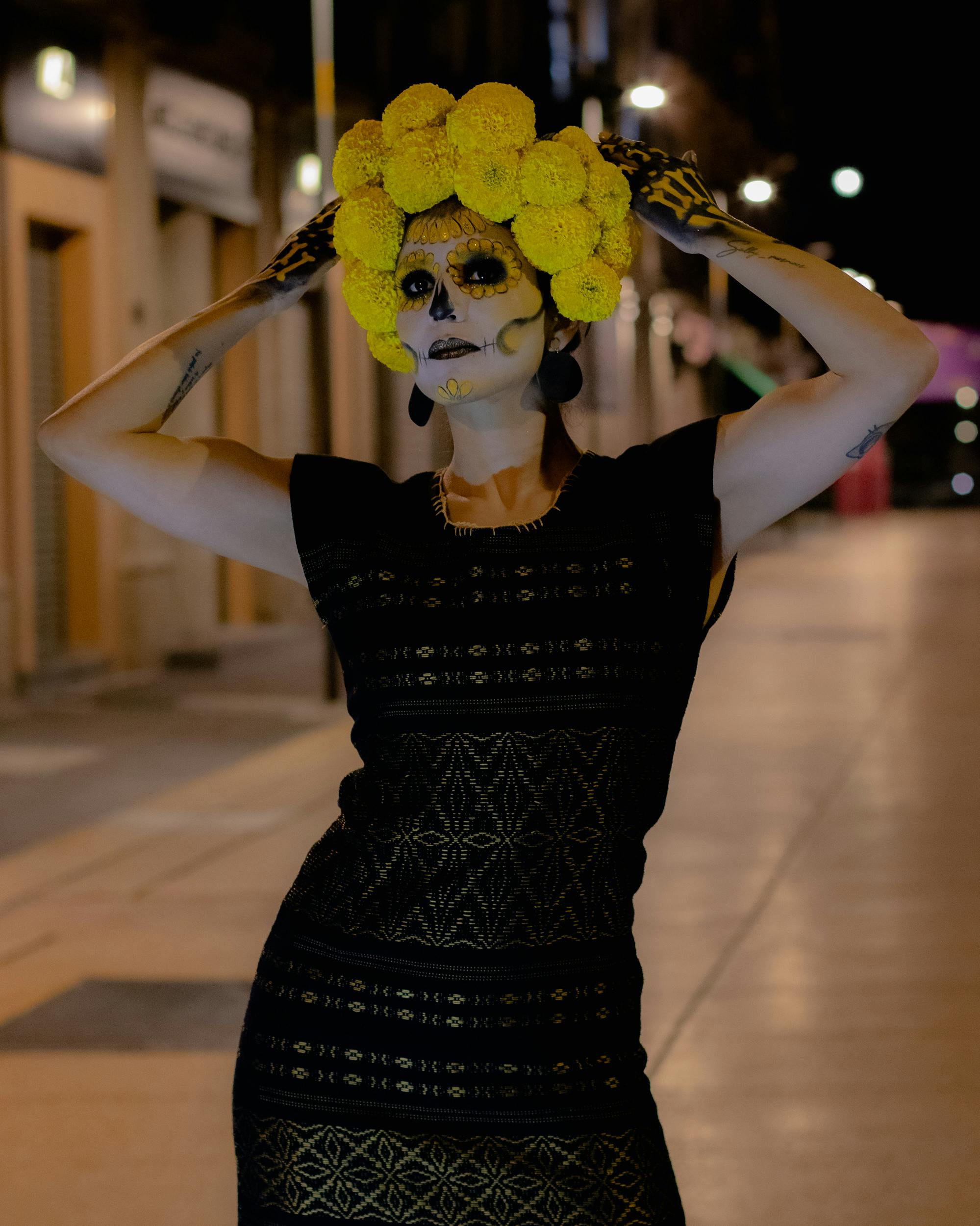 Woman in Catrina Costume · Free Stock Photo