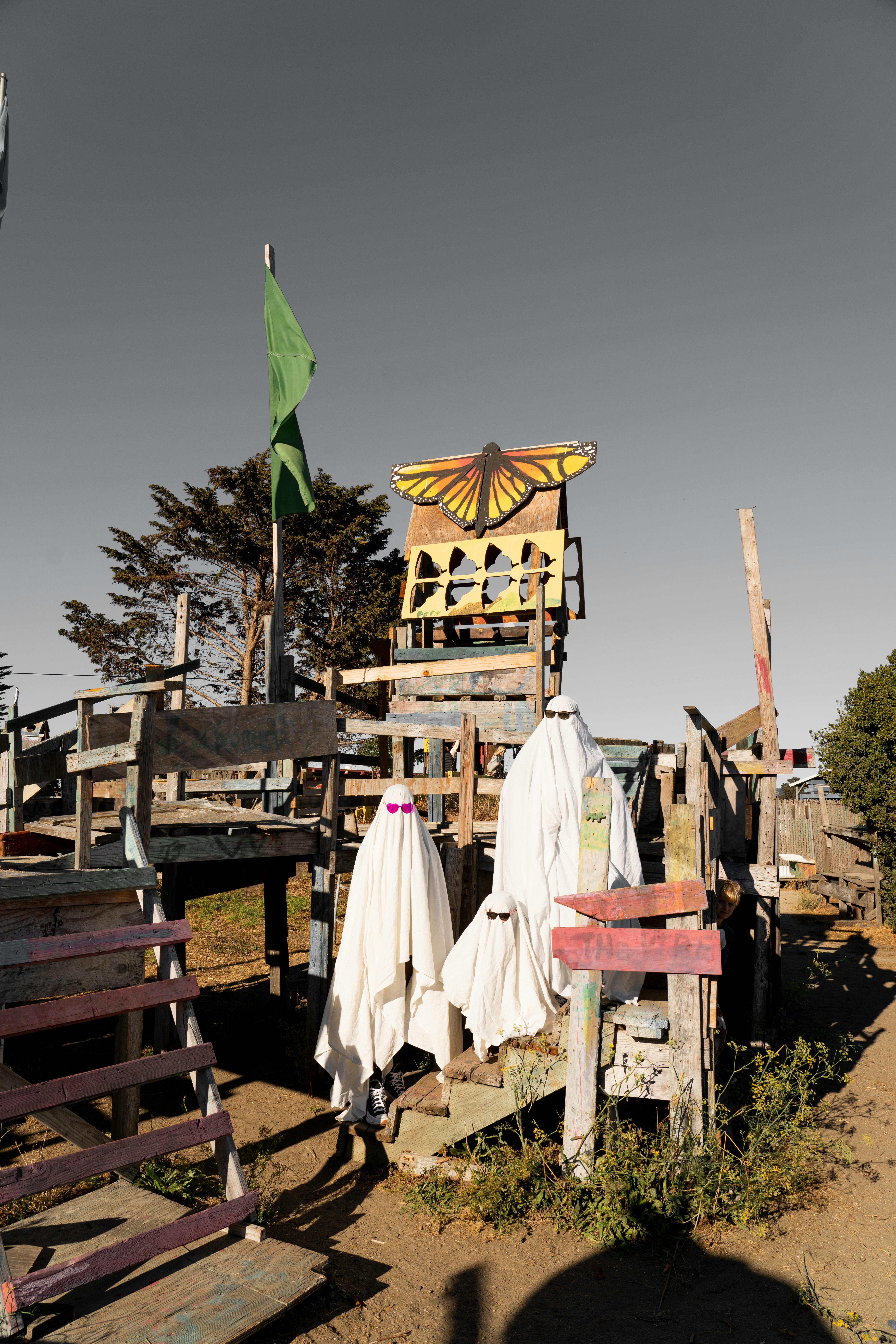 Family of Ghosts at Playground · Free Stock Photo