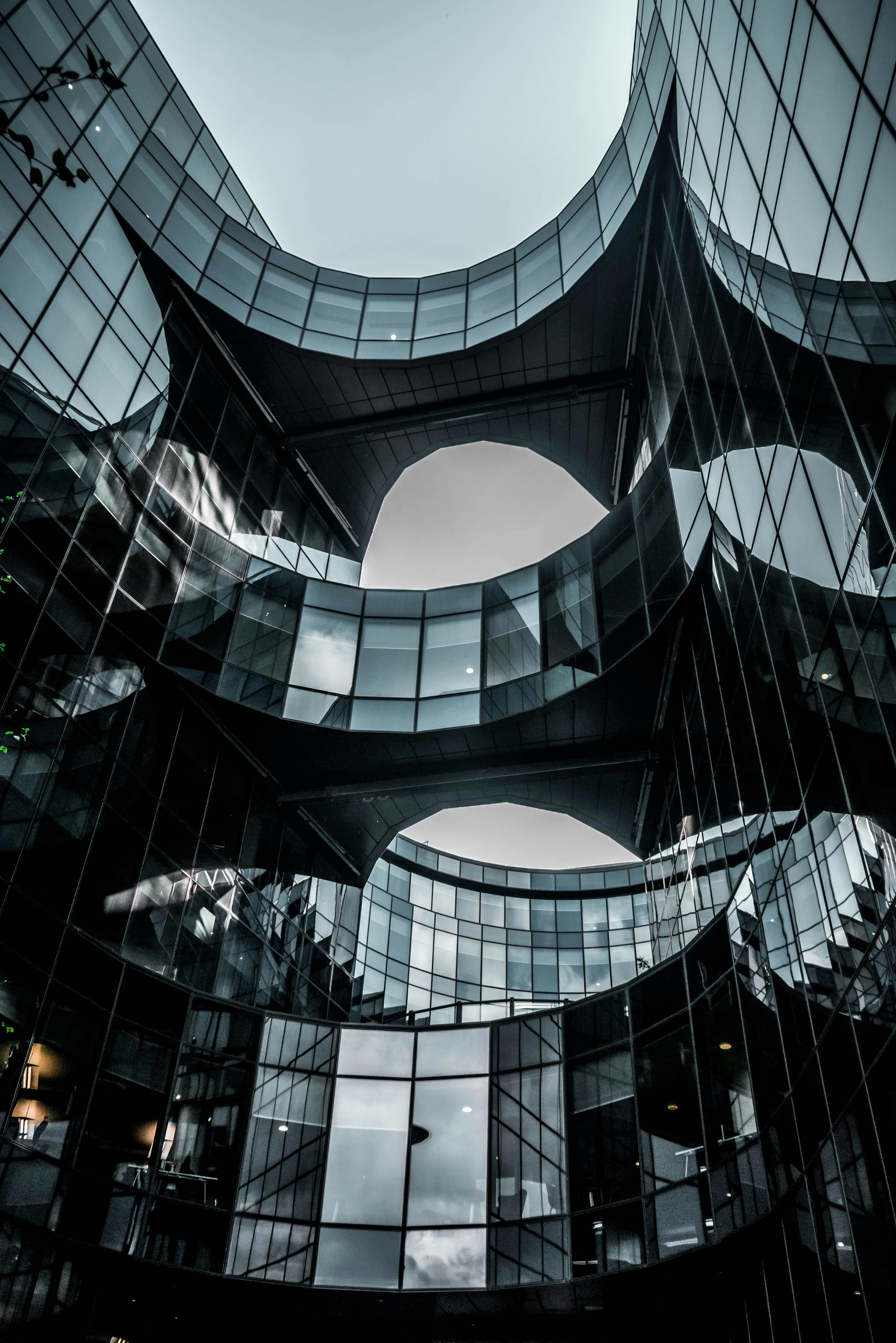 Curved Glass Fronted Building · Free Stock Photo