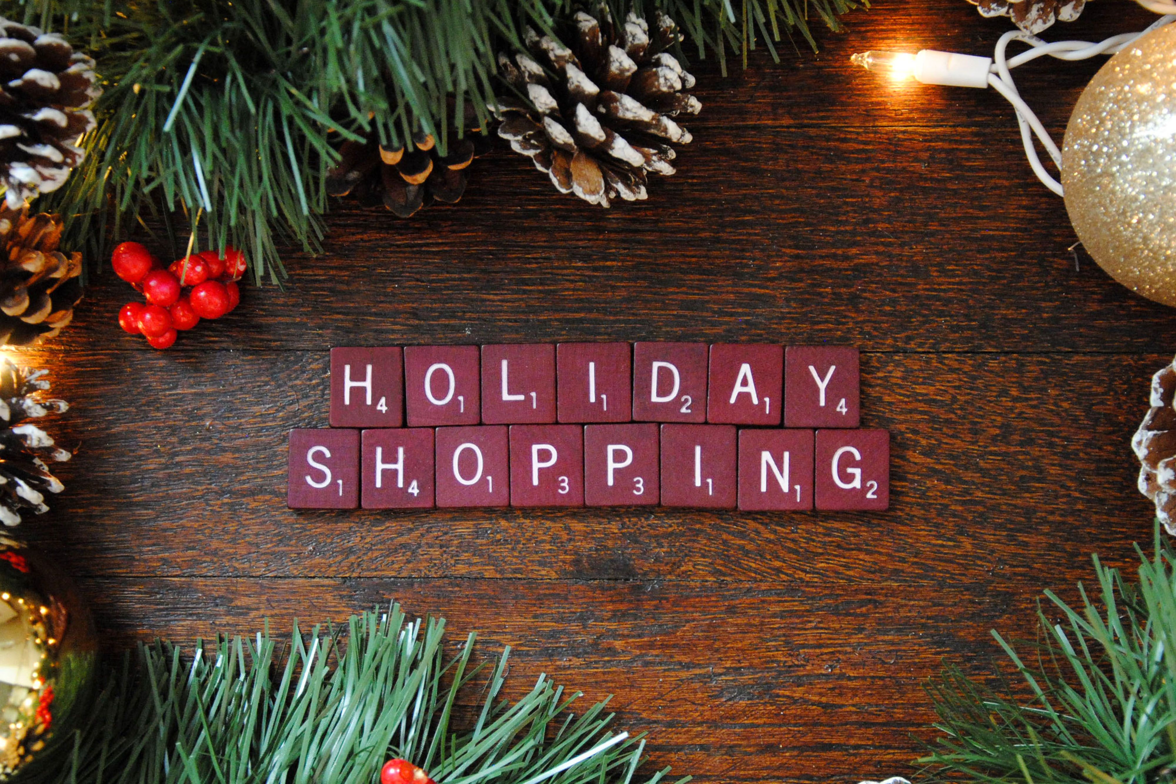 Holiday Inscription Made From Cubes · Free Stock Photo