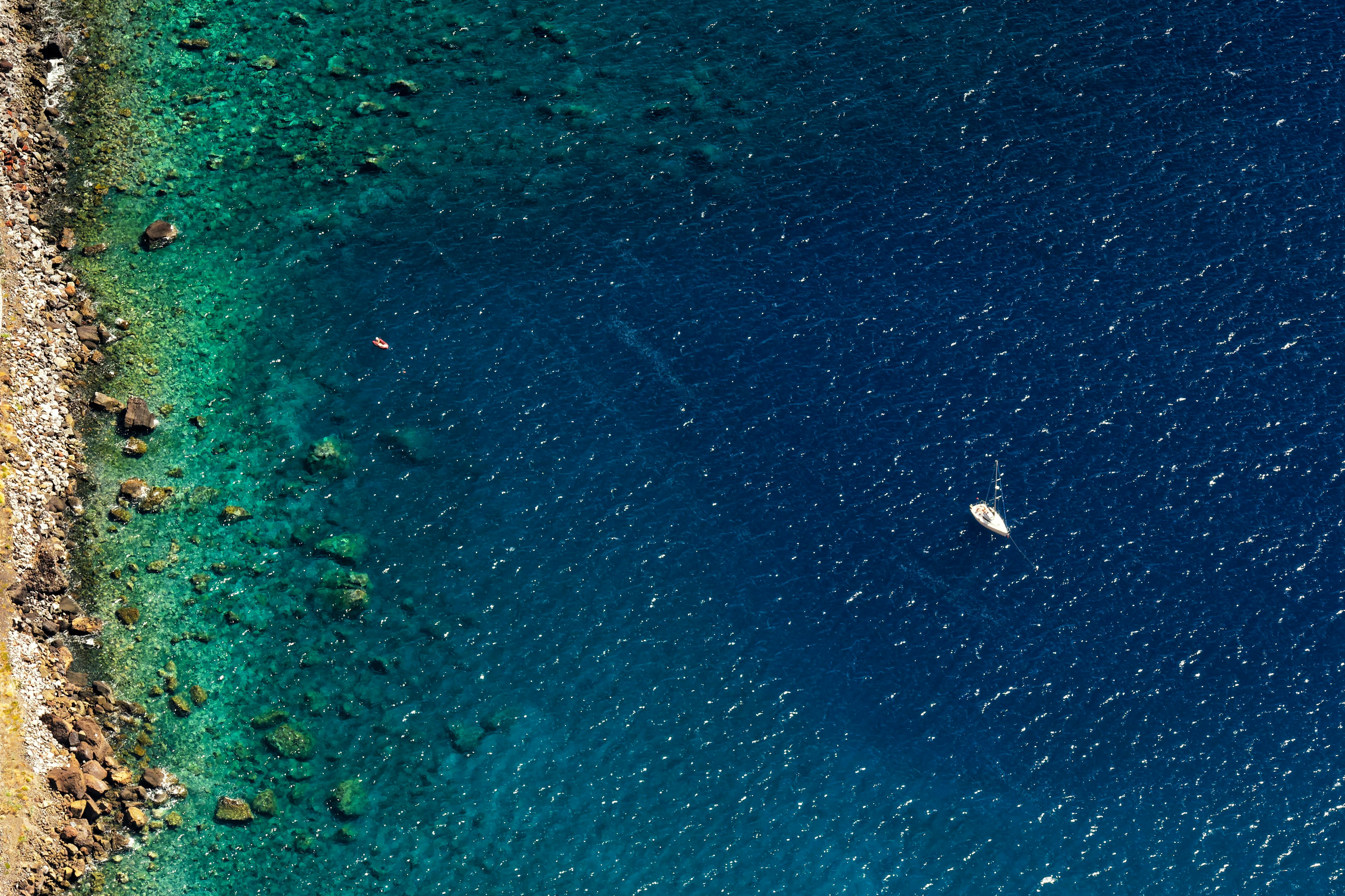 Aerial View of Boats on Water · Free Stock Photo