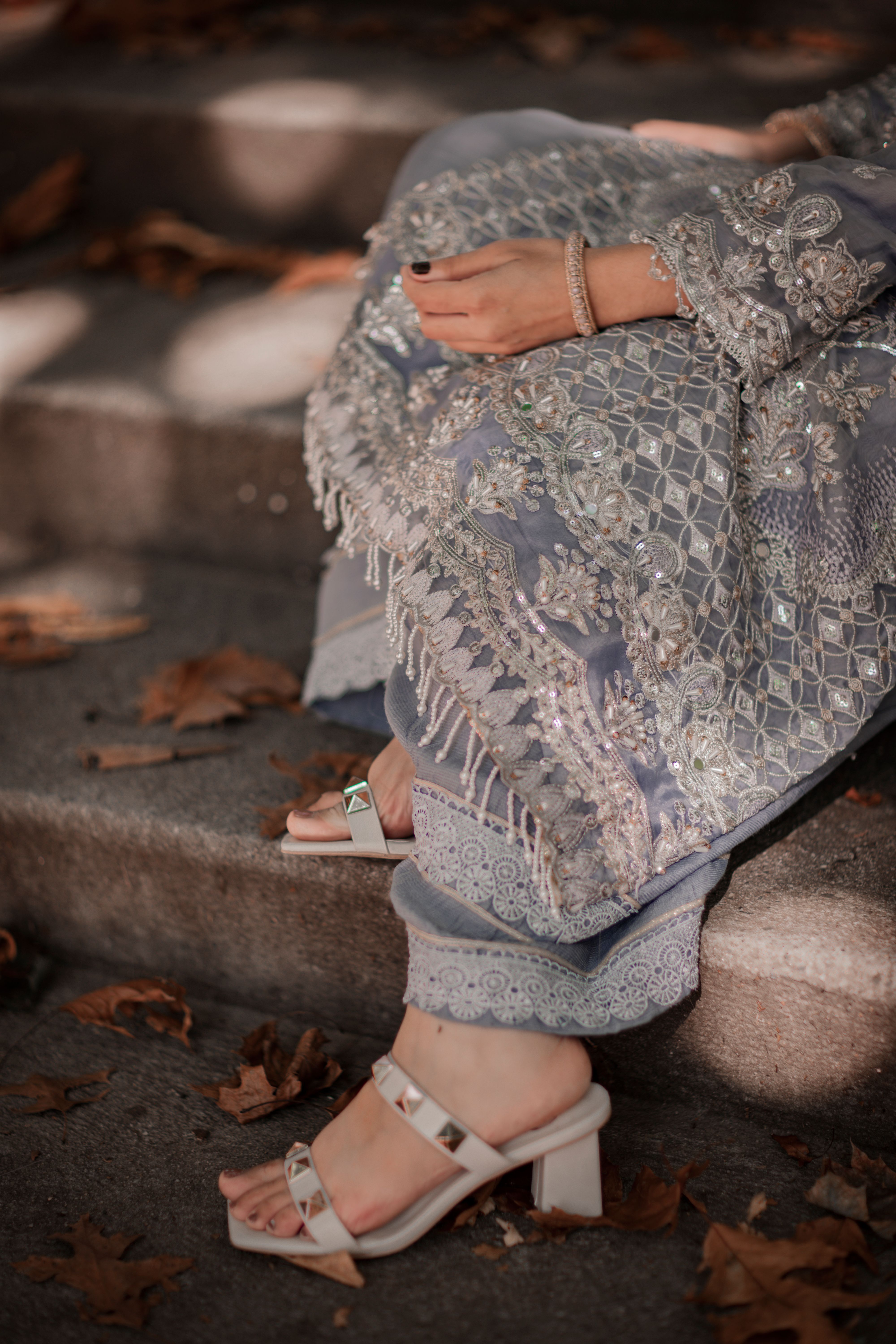 Woman Wearing High Heels and Traditional Dress · Free Stock Photo