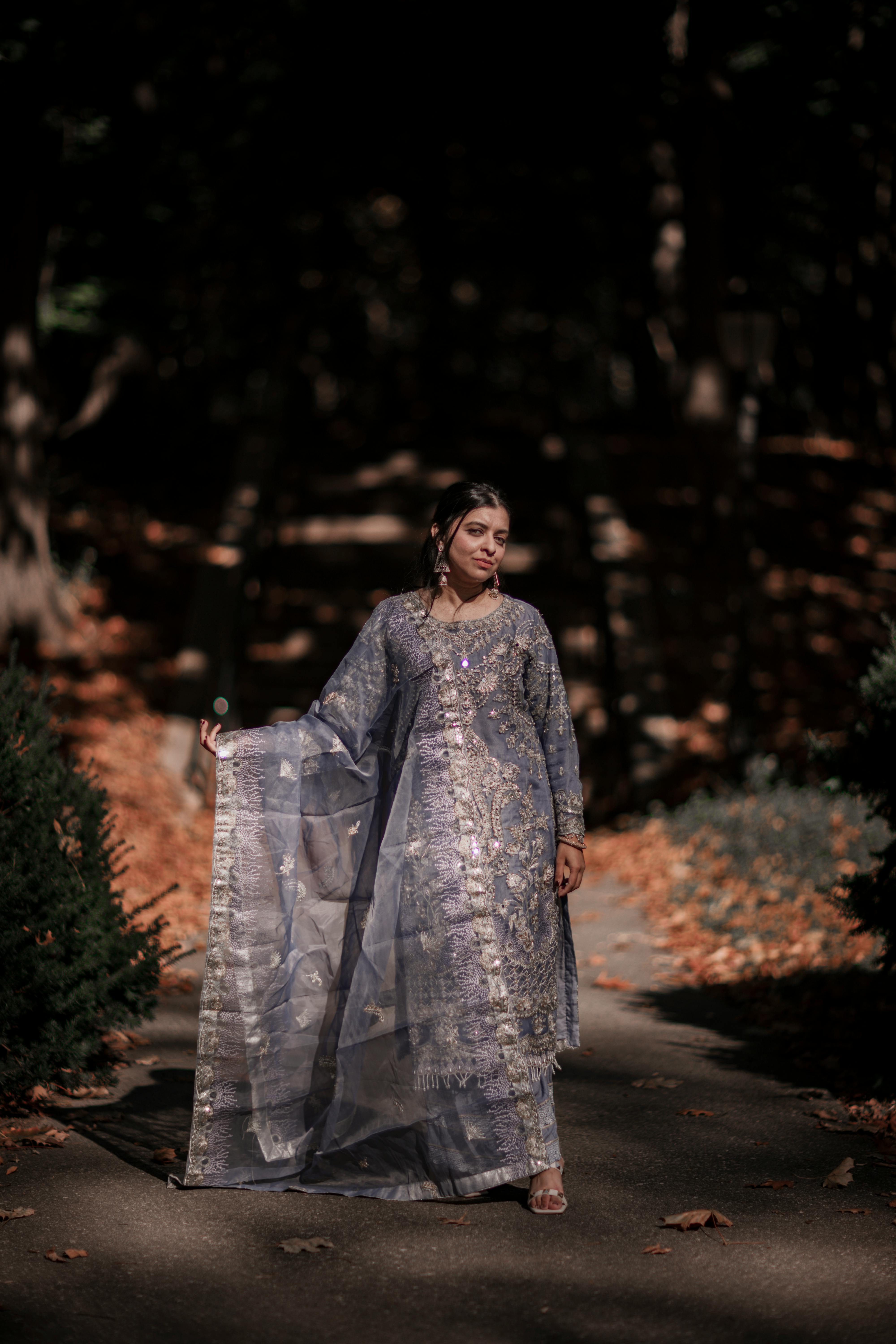 A Woman Modeling in Traditional Indian Clothing · Free Stock Photo