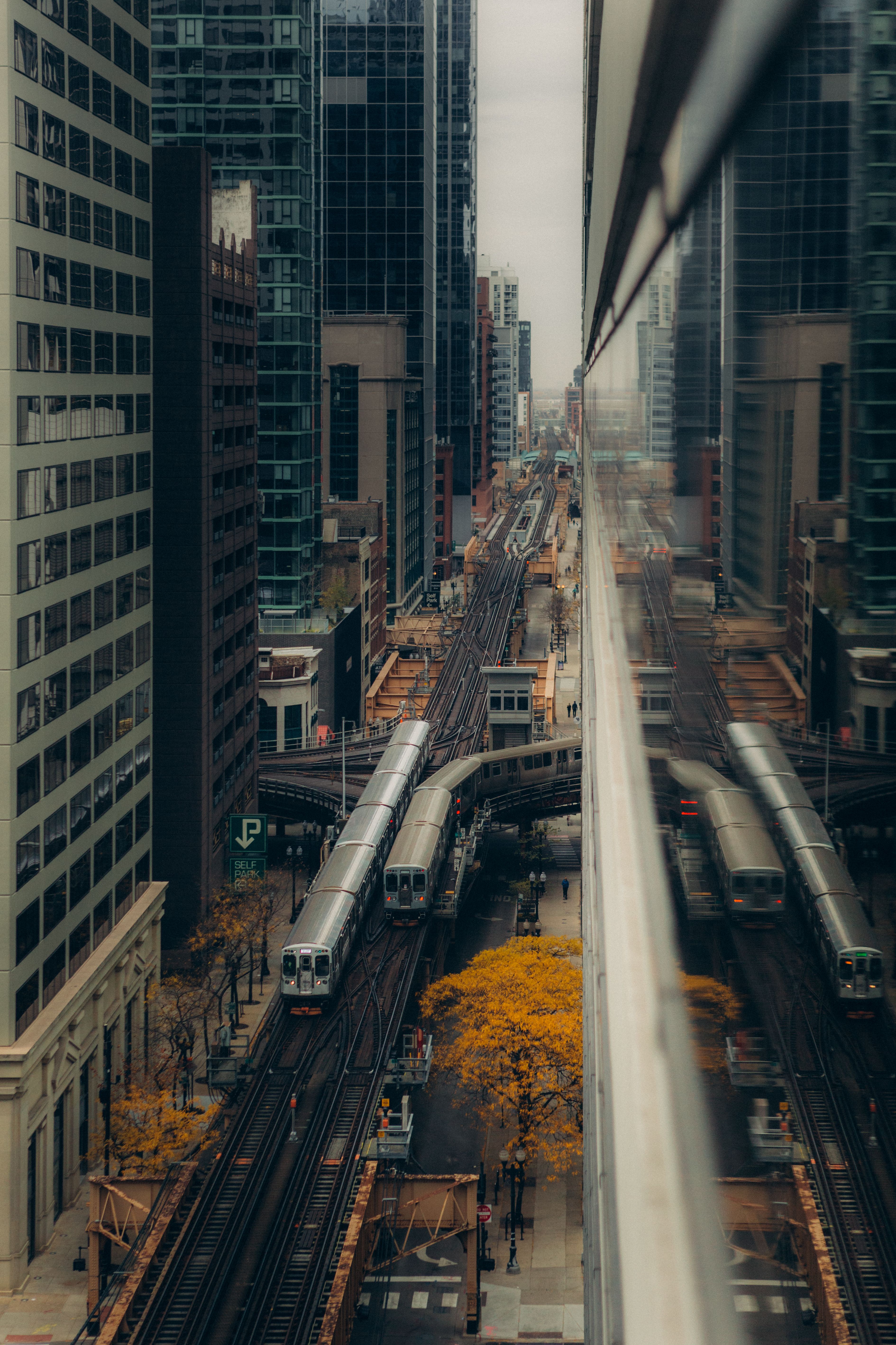 View on City Downtown Street with Transport · Free Stock Photo