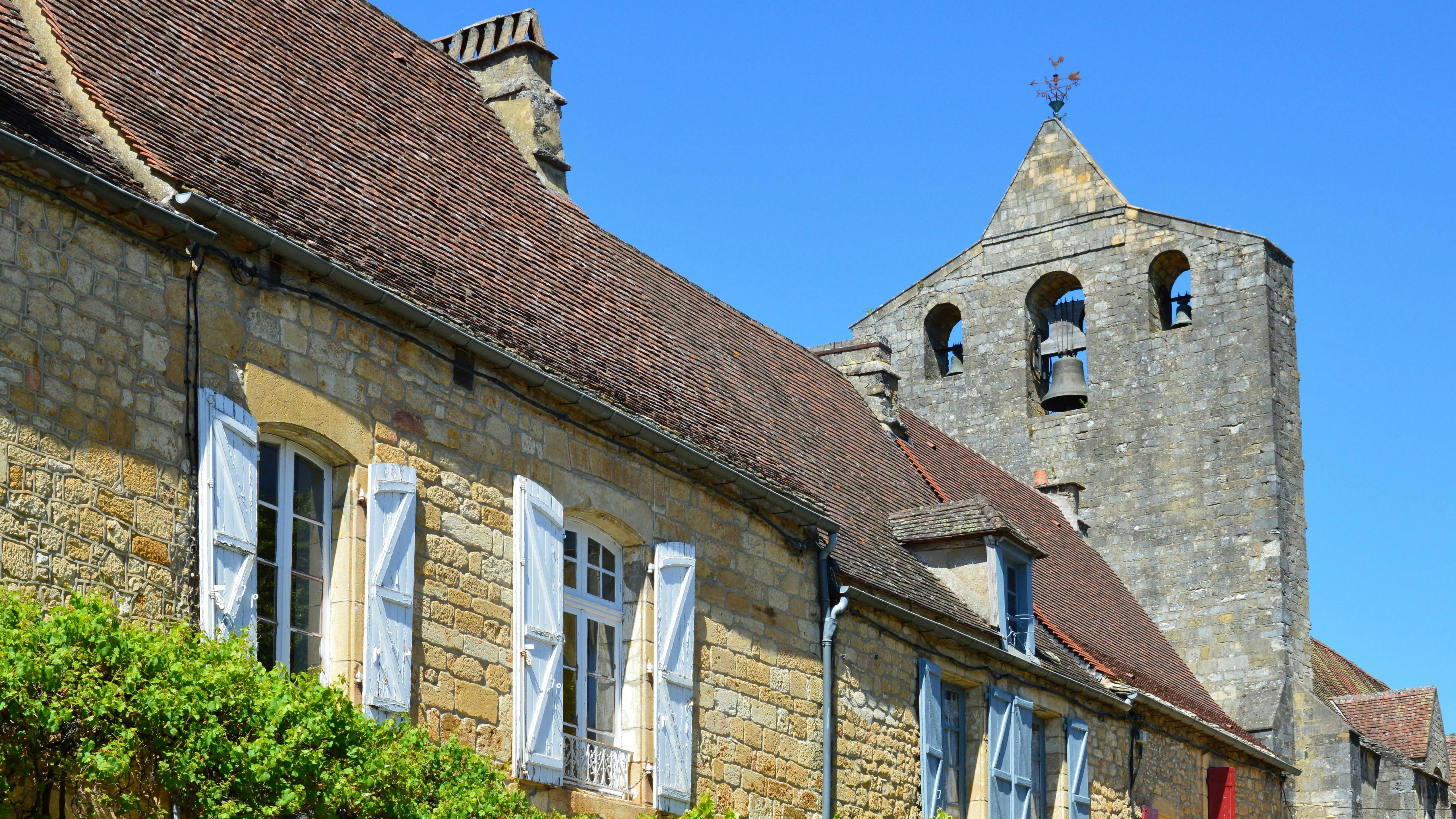 Facade of an Old French Village Building · Free Stock Photo