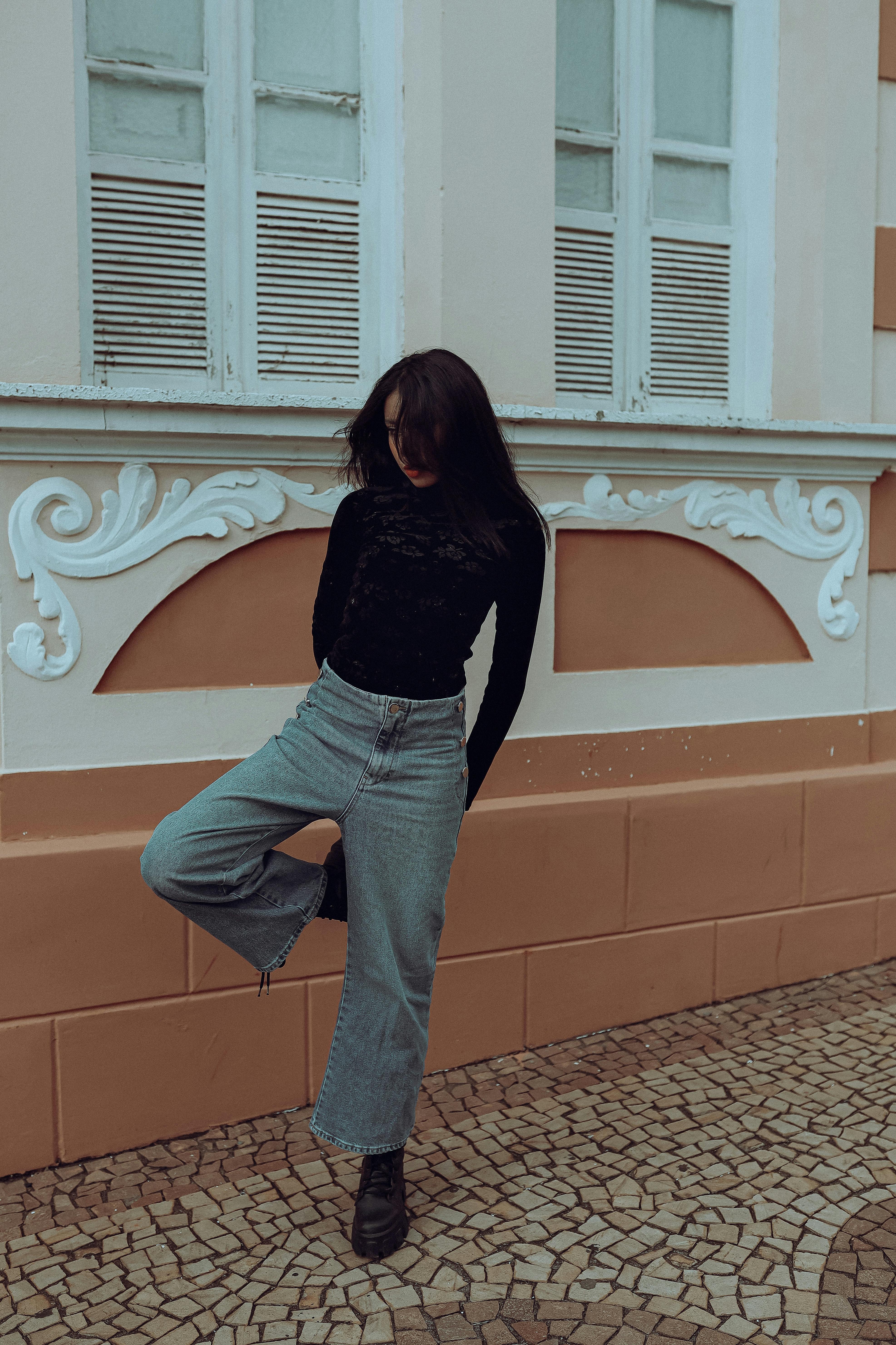 Model Posing in Pants · Free Stock Photo