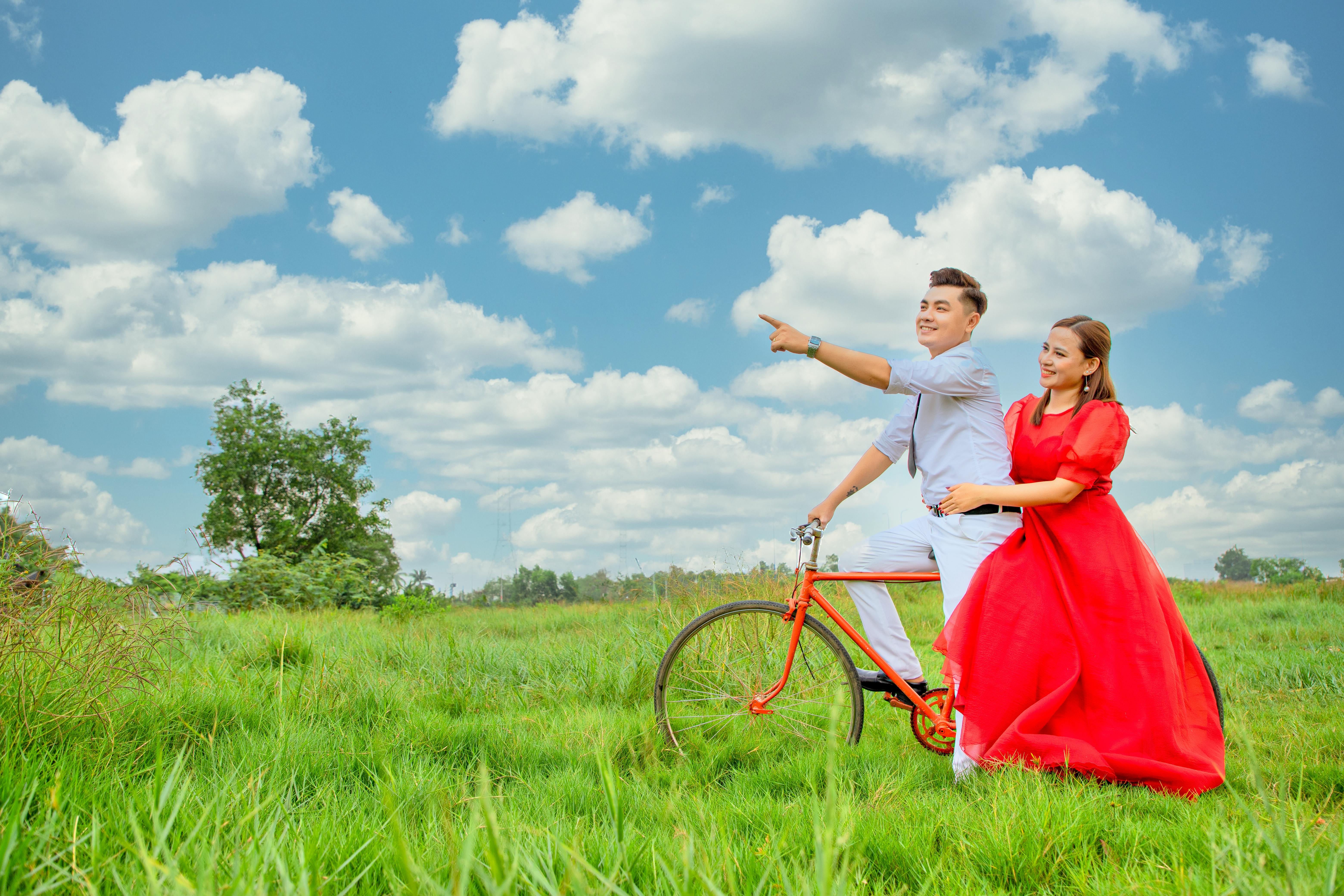 Couple on a Bicycle · Free Stock Photo