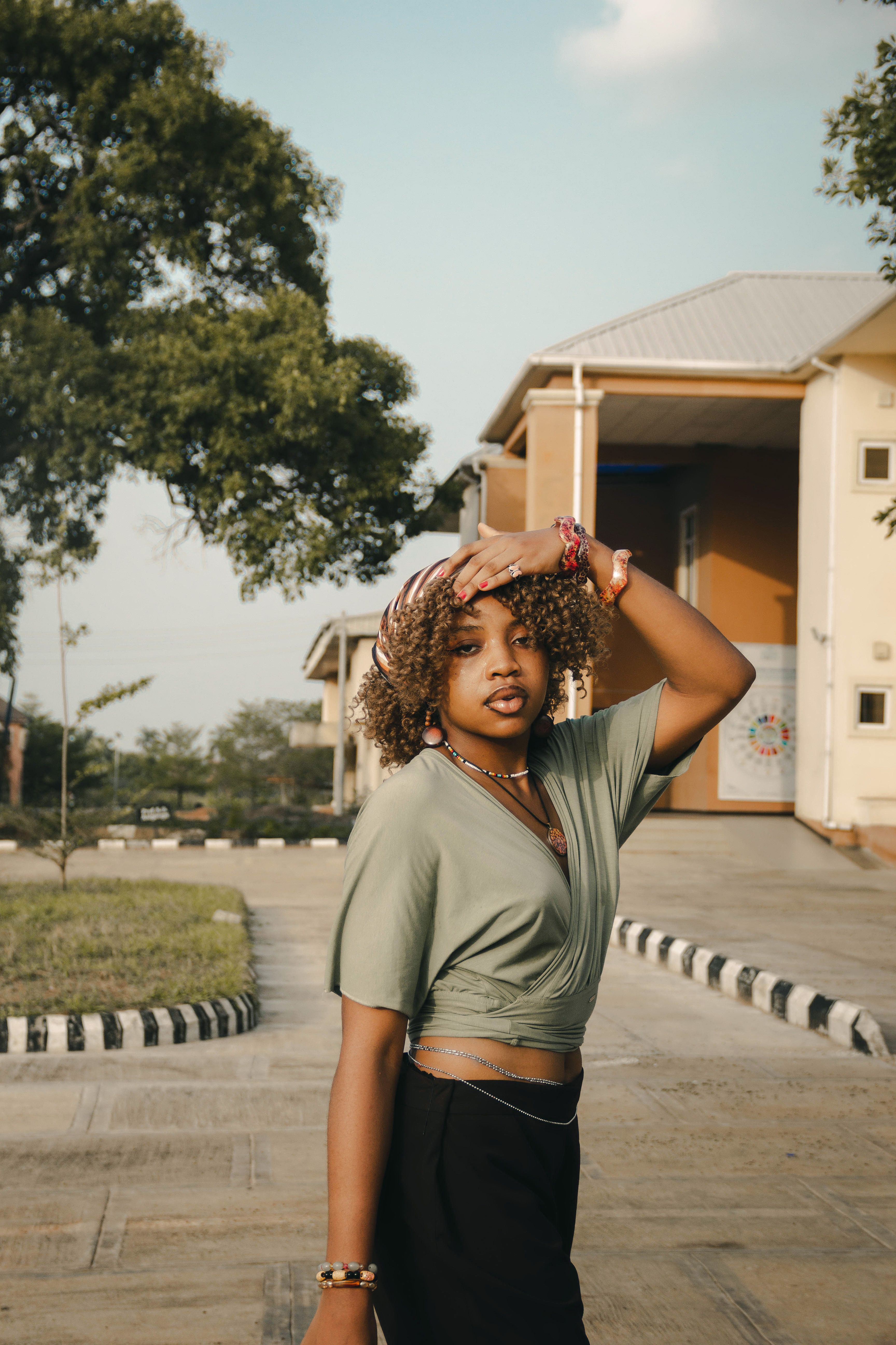 Beautiful Woman on City Street · Free Stock Photo
