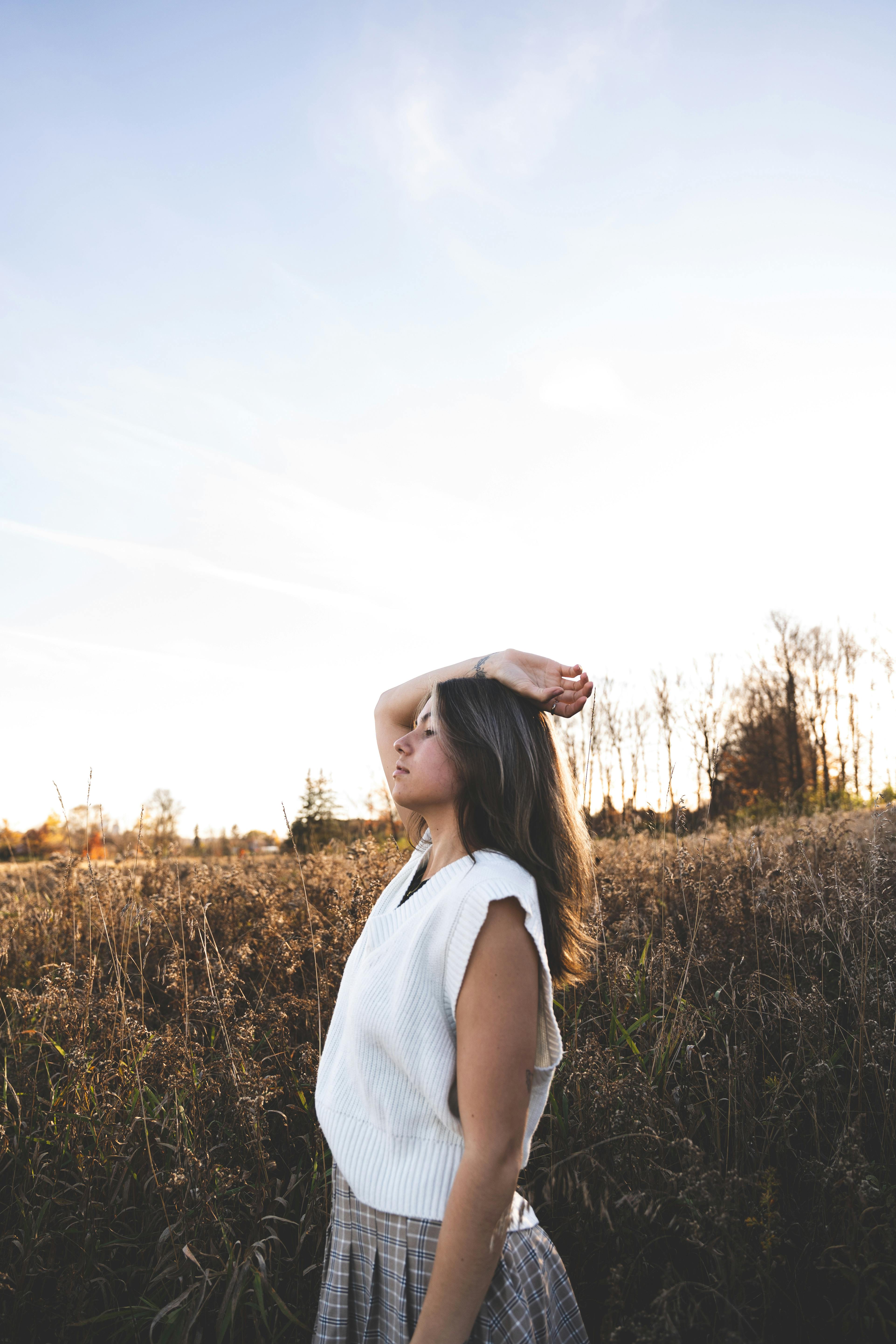 A Woman Doing the Pranamasana Pose · Free Stock Photo