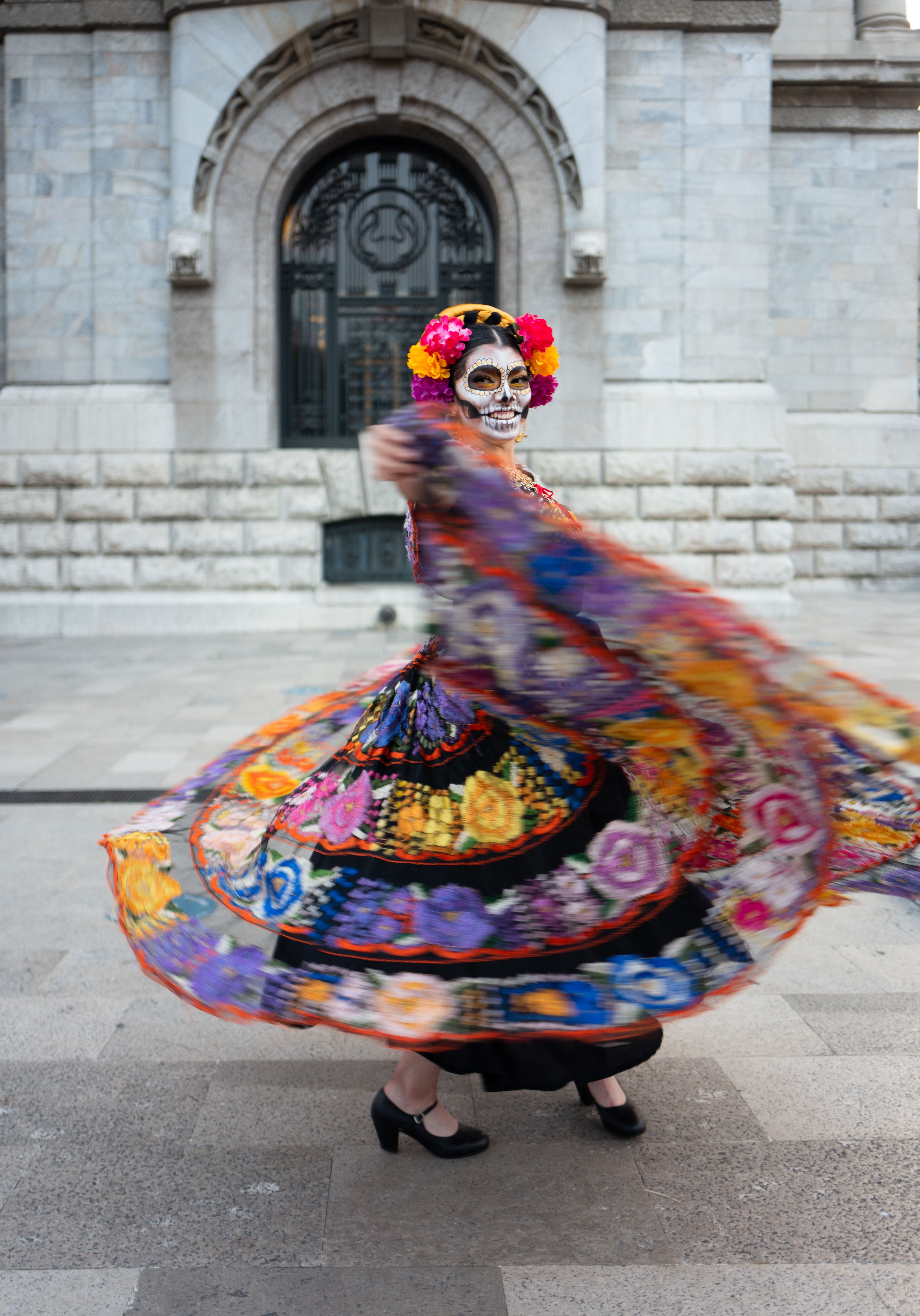 Woman Dancing During Traditional Mexican Festival · Free Stock Photo
