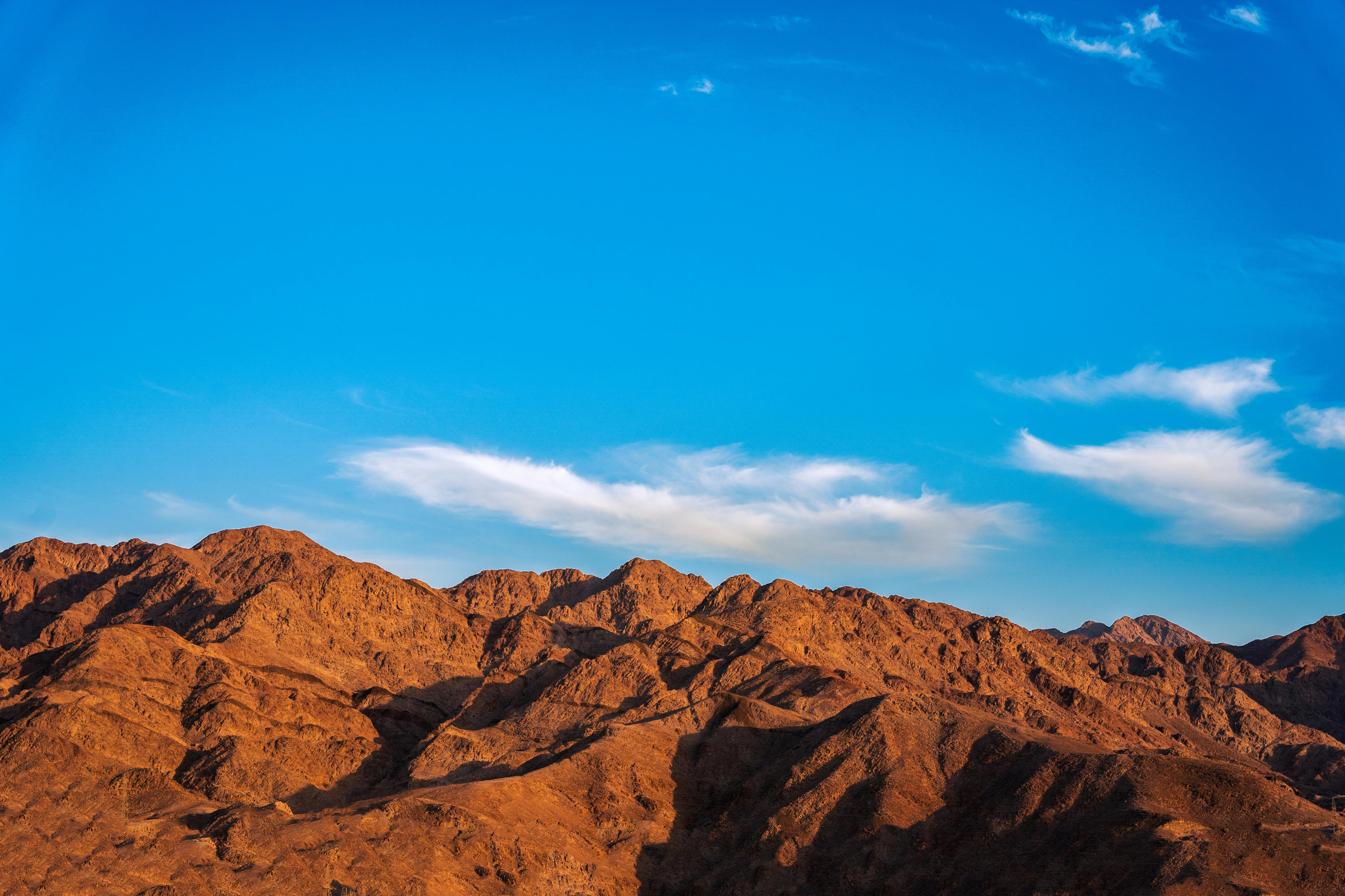 Barren Mountains under Blue Sky · Free Stock Photo