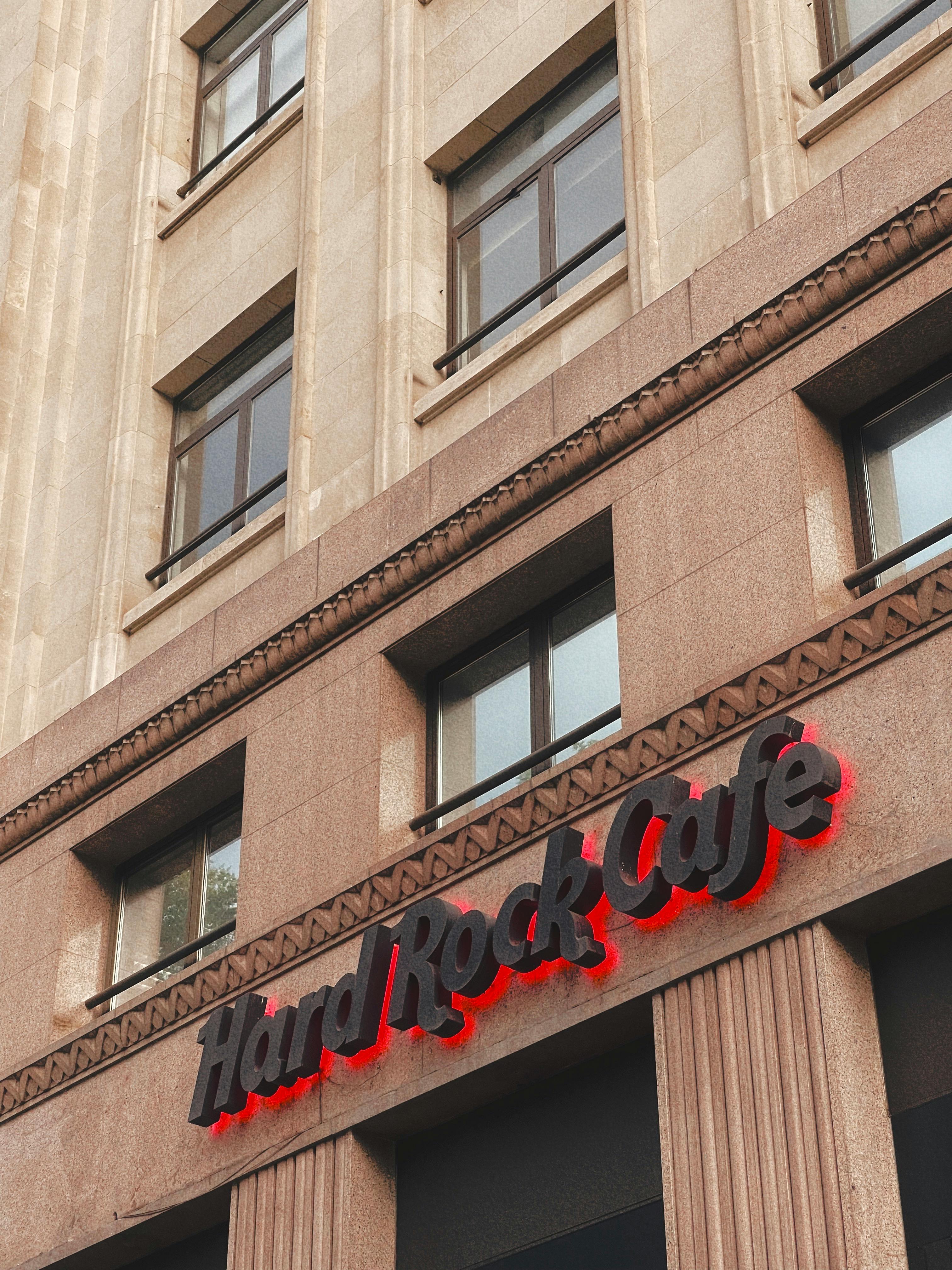 Facade of Hard Rock Cafe Building · Free Stock Photo