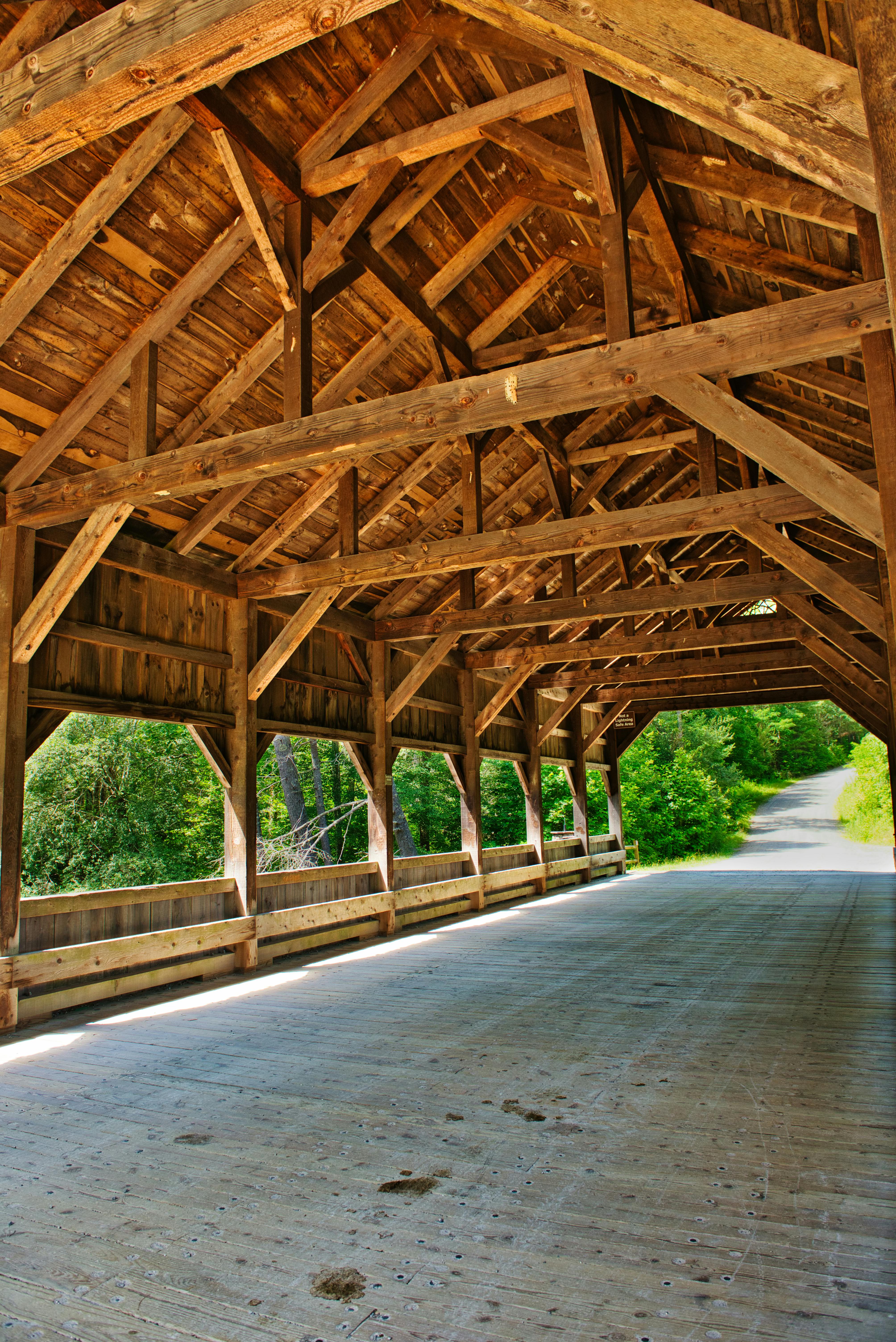 Wooden Ceiling of Bridge · Free Stock Photo