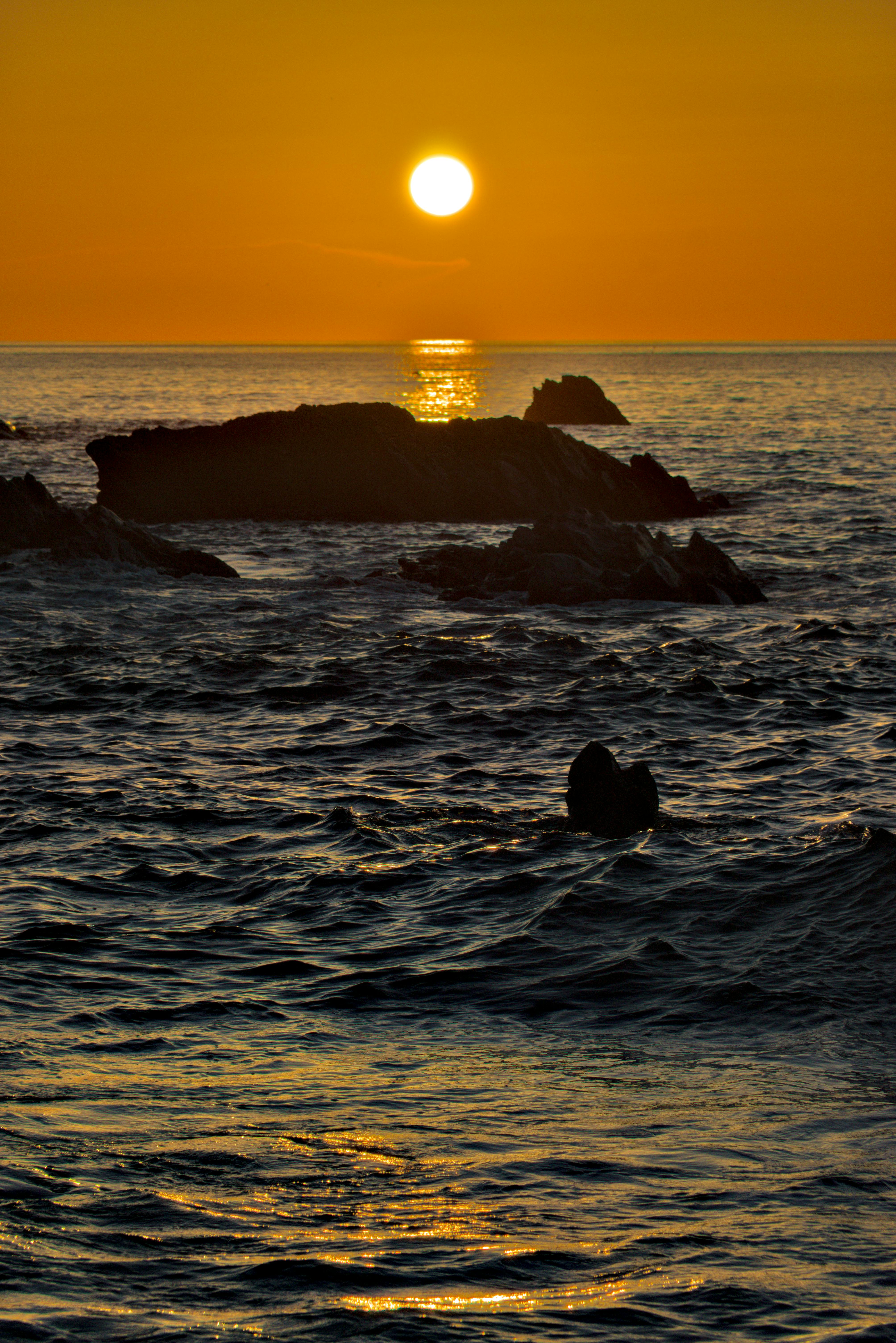 Ocean Waves During Sunset · Free Stock Photo