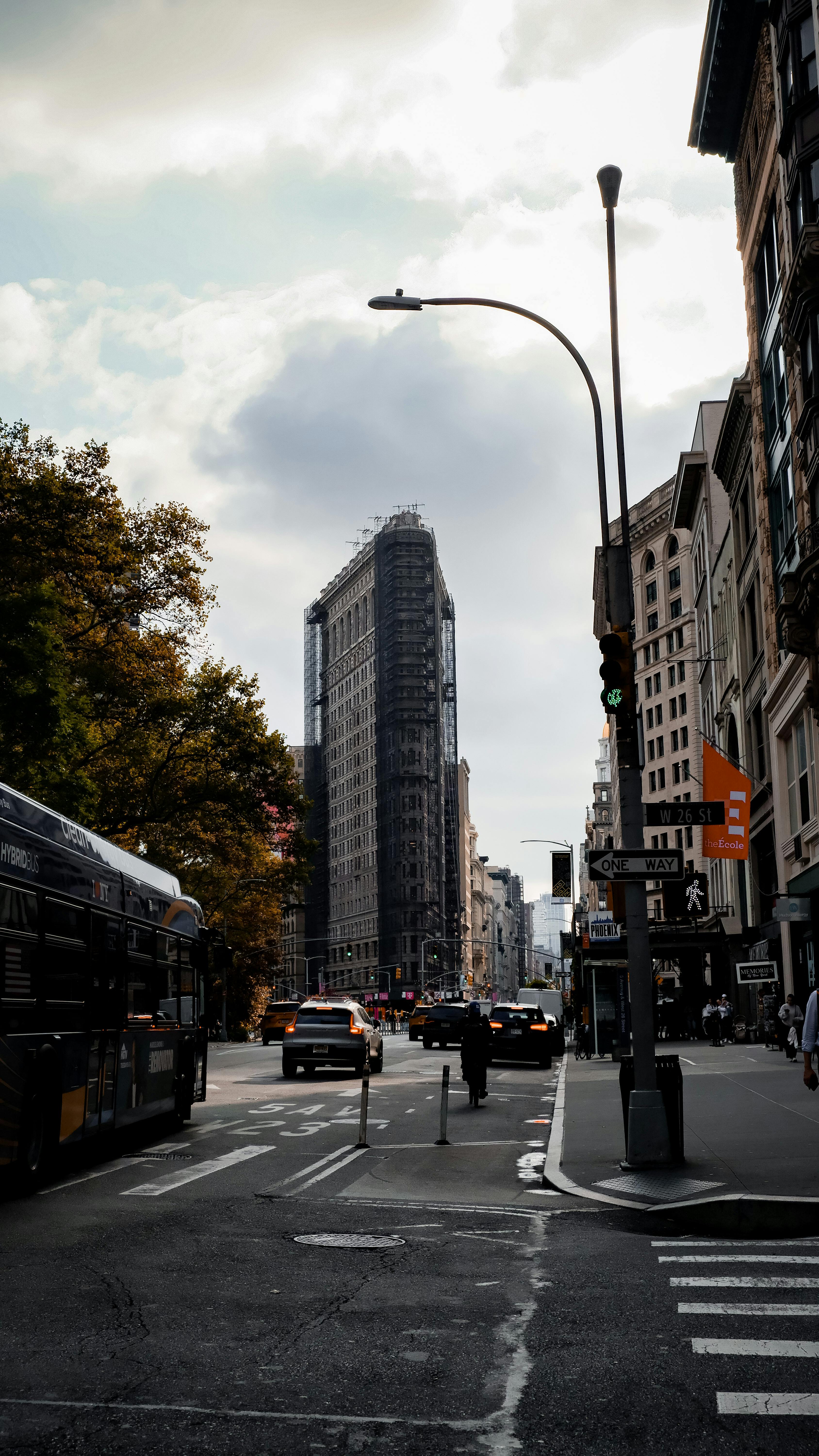 Sidewalk and City Street · Free Stock Photo