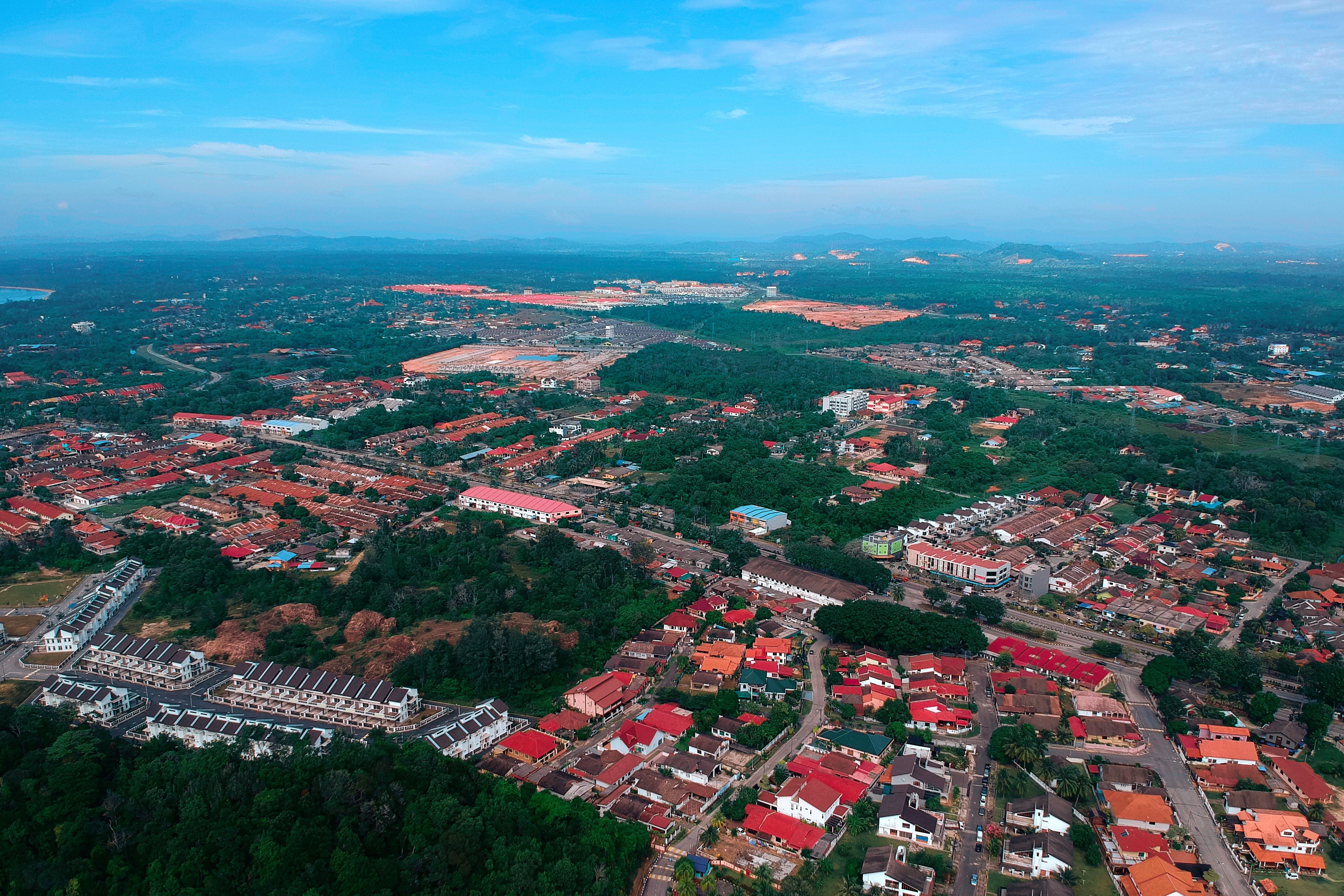 Bird's Eye View of Town · Free Stock Photo