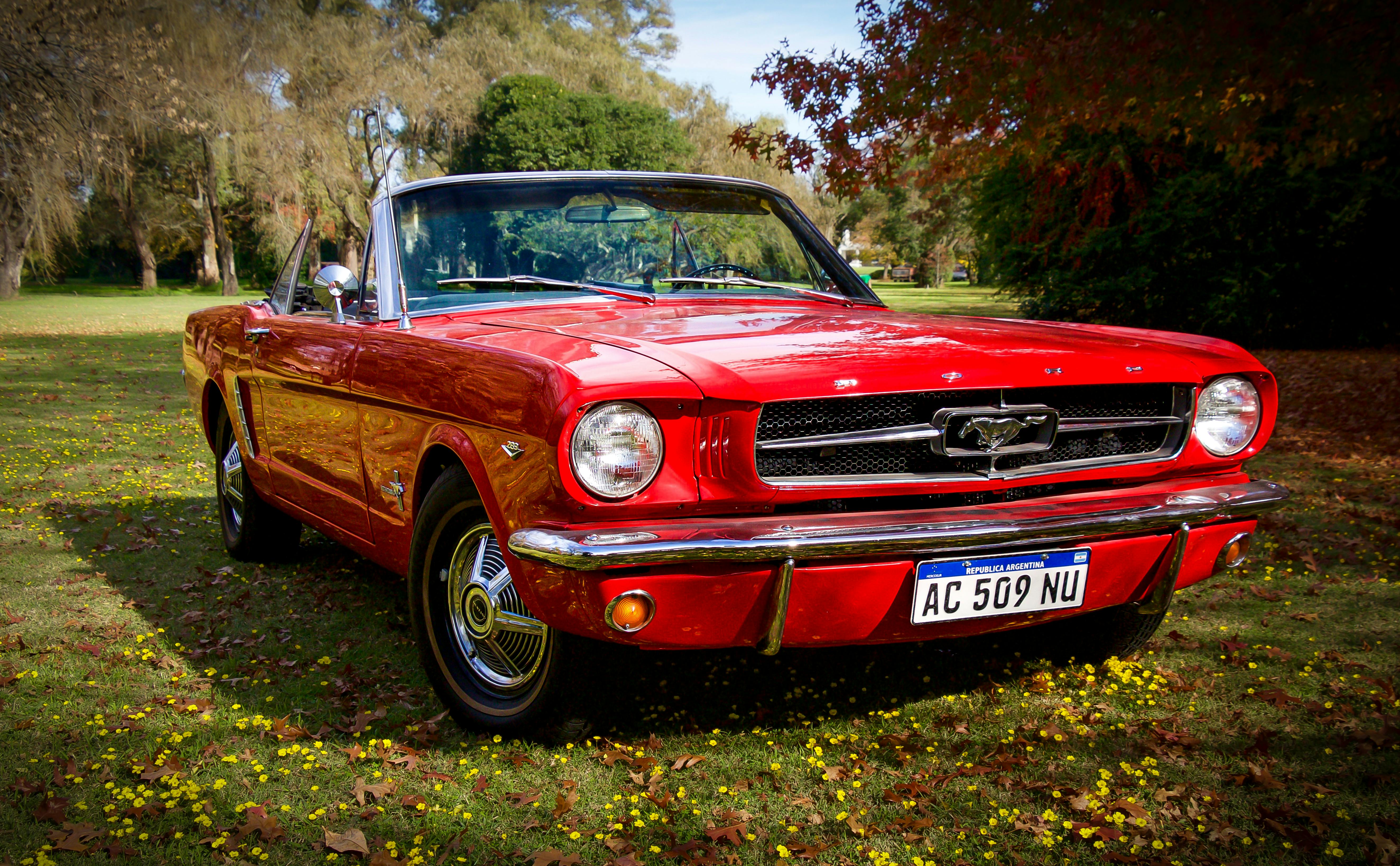 Photo of a Red Ford Mustang Car · Free Stock Photo
