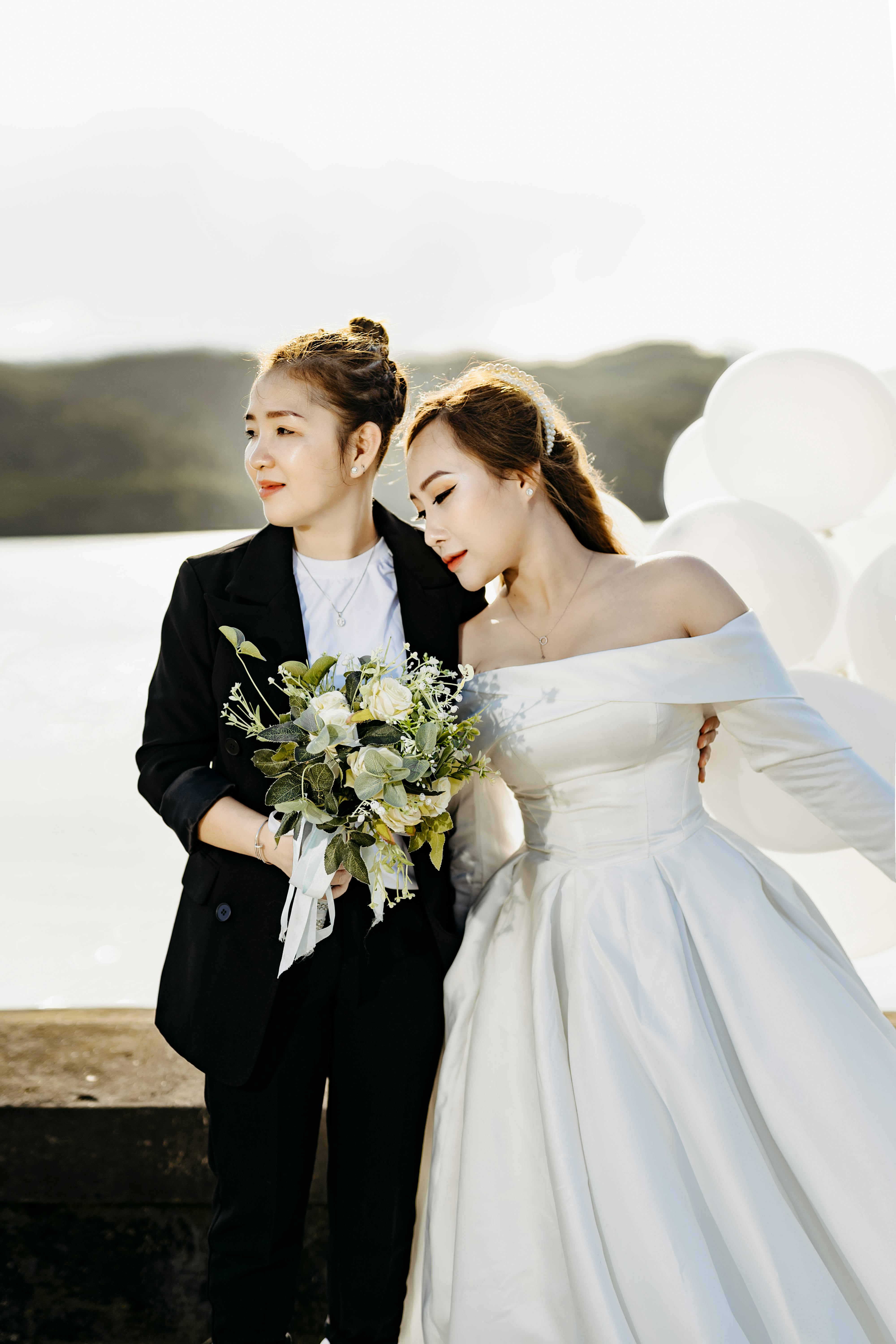 Married Couple Celebrate Wedding Day · Free Stock Photo