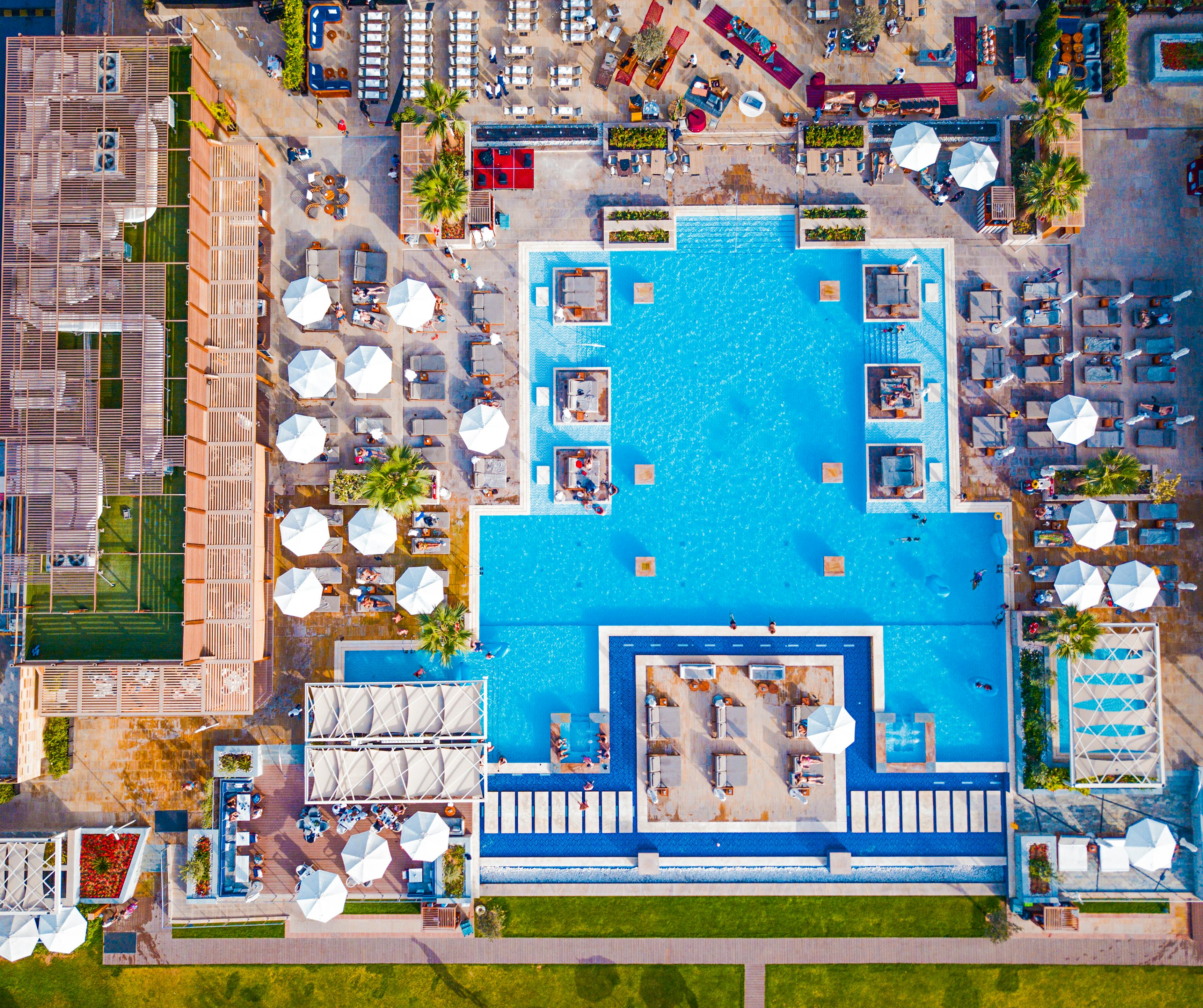 Aerial Photography of Swimming Pool · Free Stock Photo