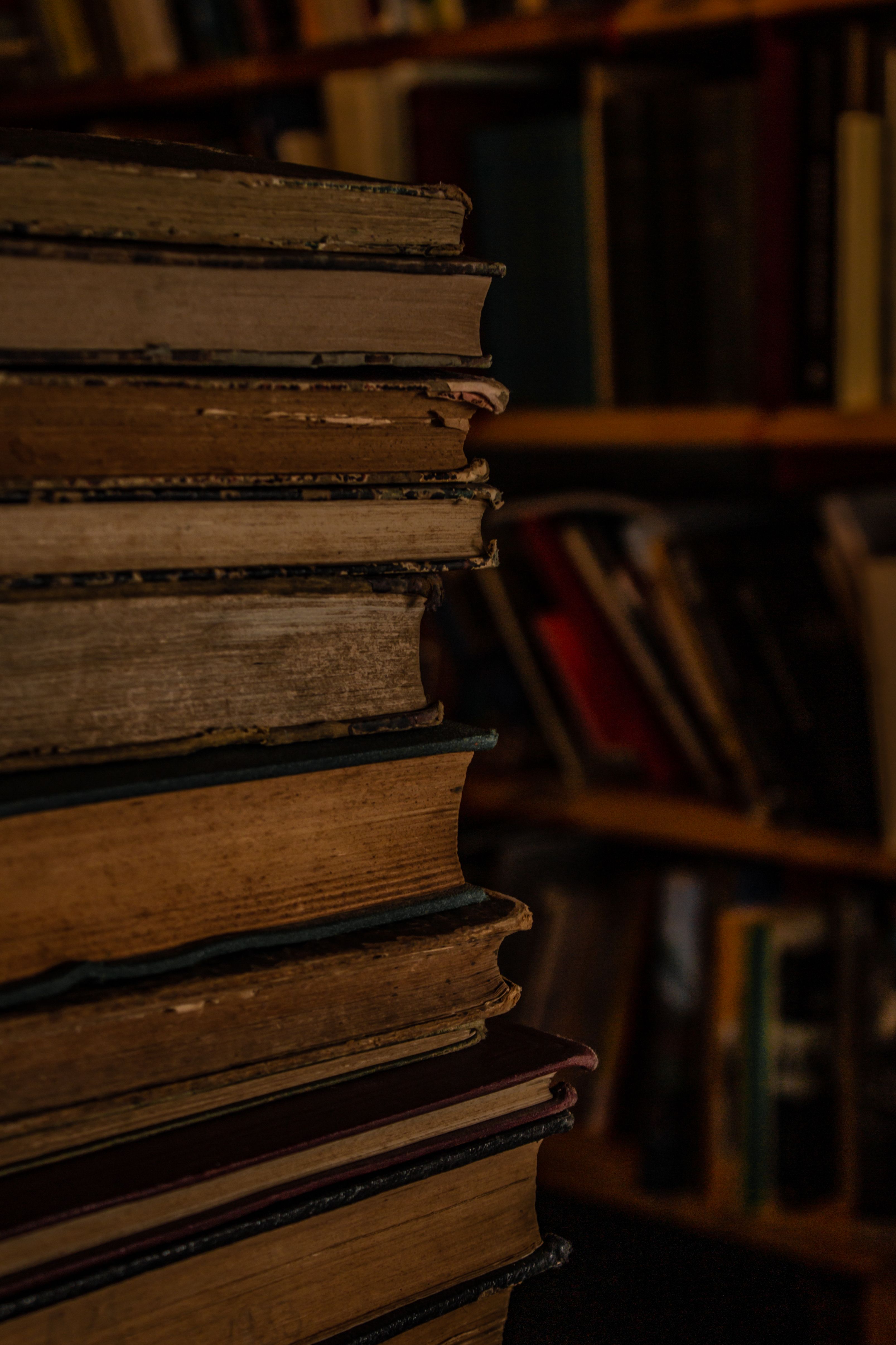 Low Light Photography of Books · Free Stock Photo