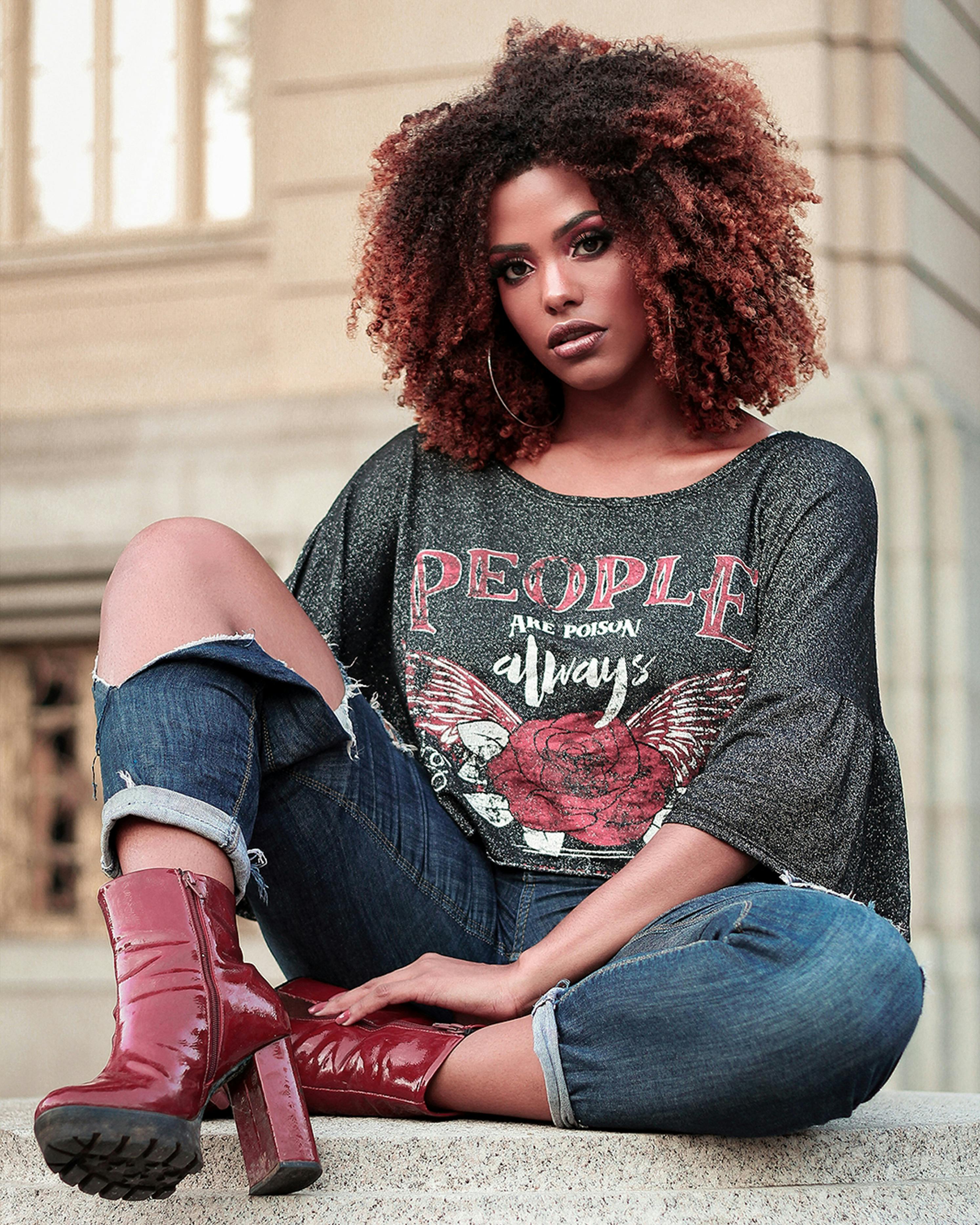 Photo of a Woman Wearing Red Boots · Free Stock Photo