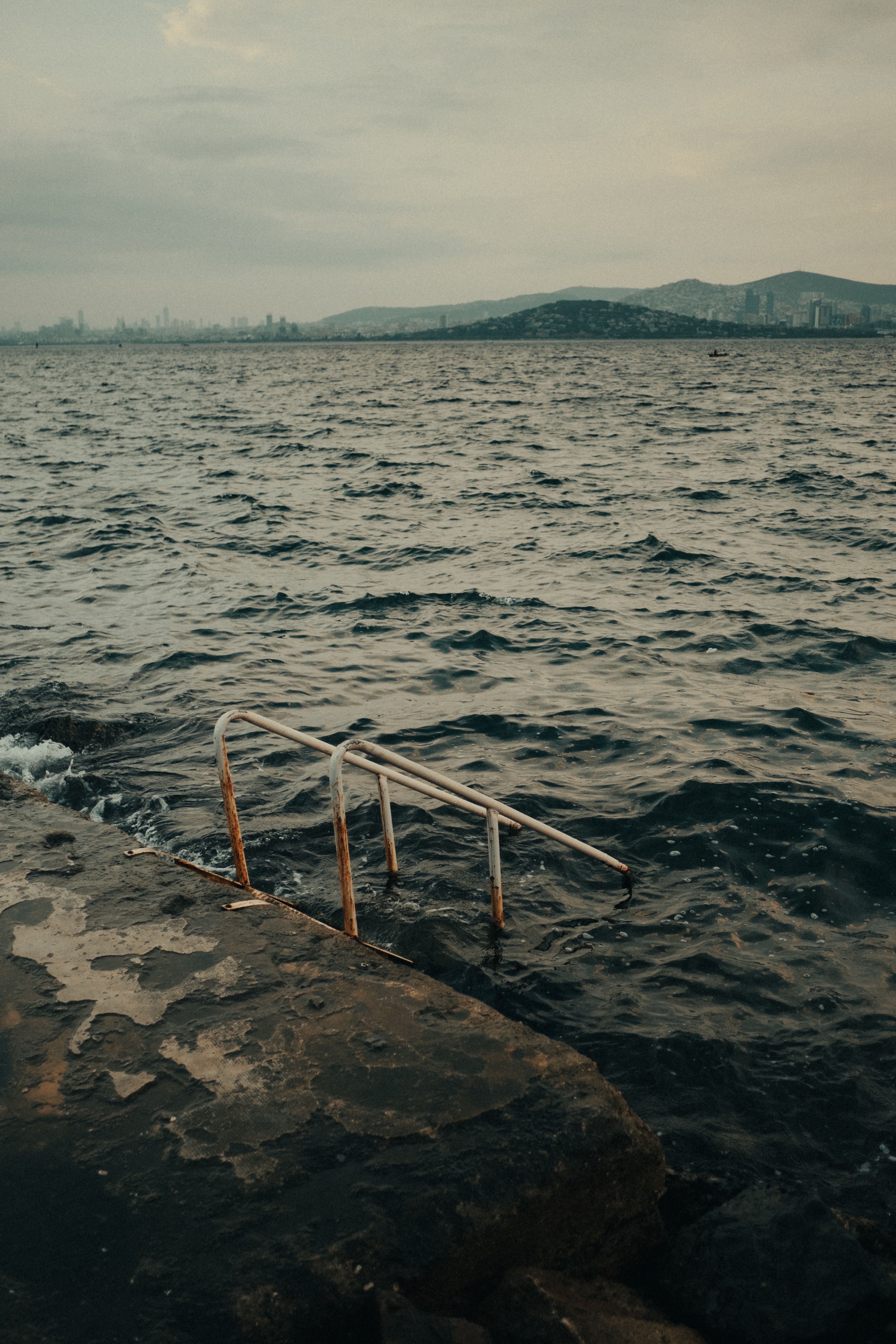 Photo of Submerged Handrail on Sea · Free Stock Photo