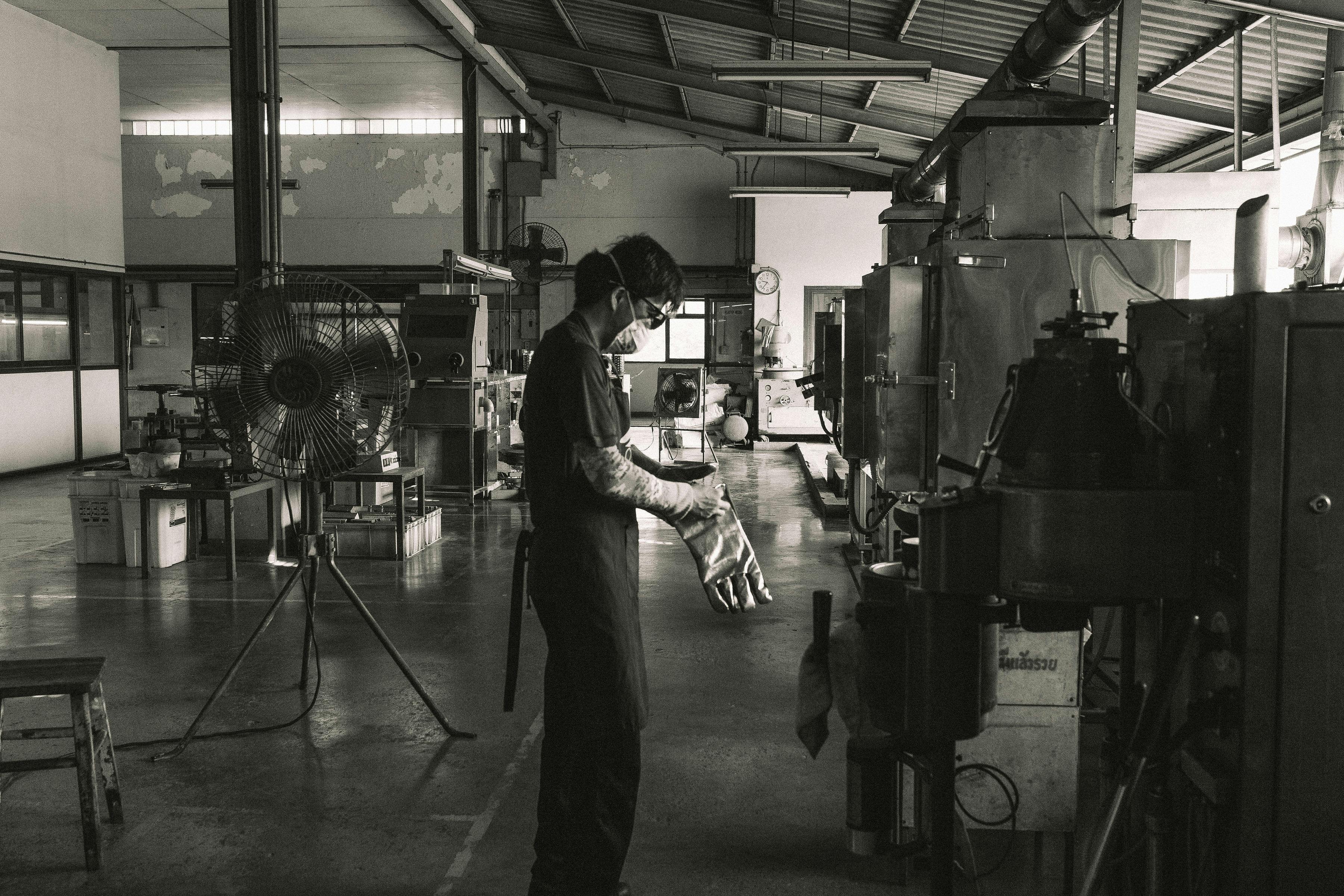 Man Working in Factory · Free Stock Photo
