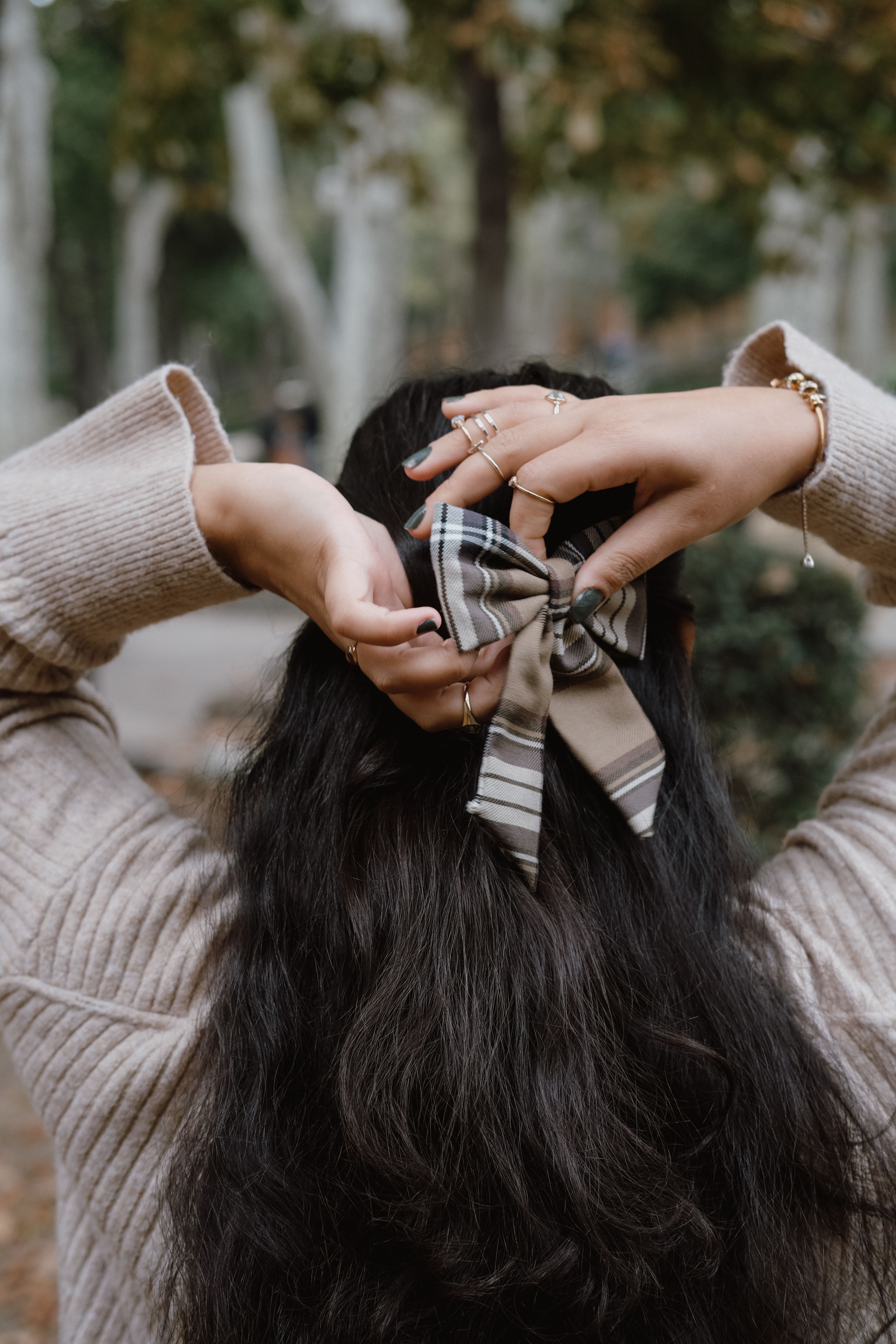 A Woman Clipping Her Hair · Free Stock Photo