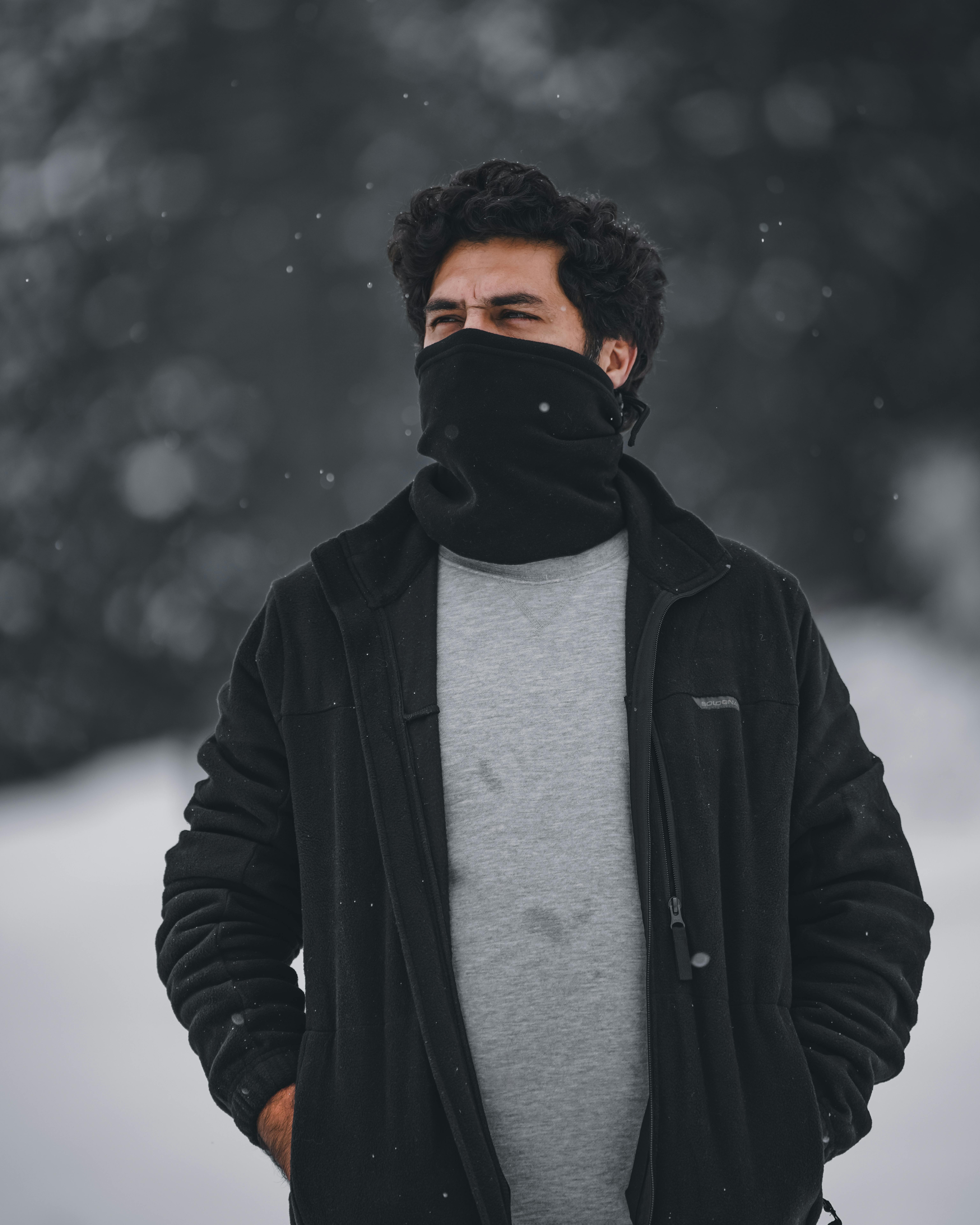 Photograph of a Man with a Black Face Mask · Free Stock Photo