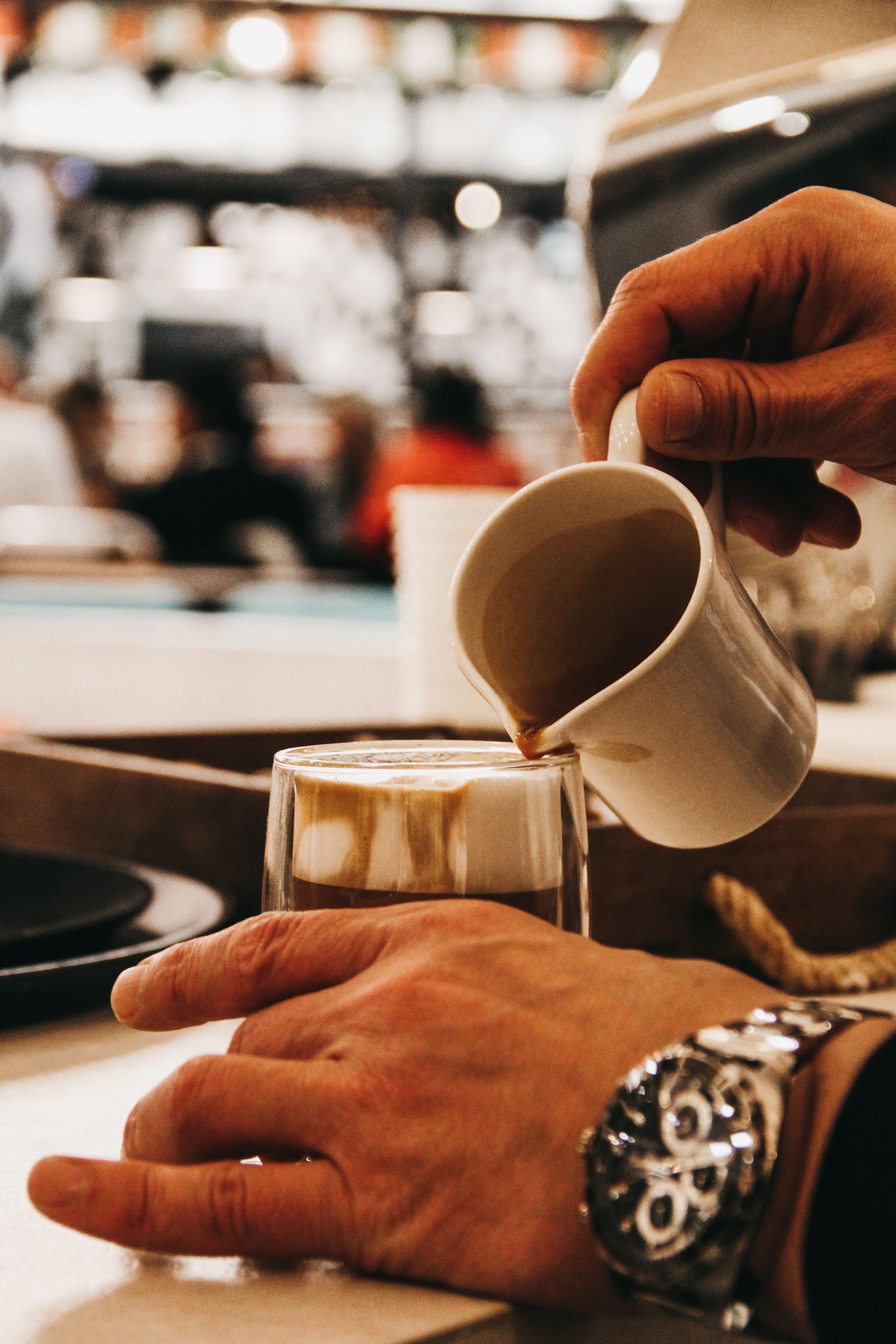 Pouring Coffee into Cup · Free Stock Photo